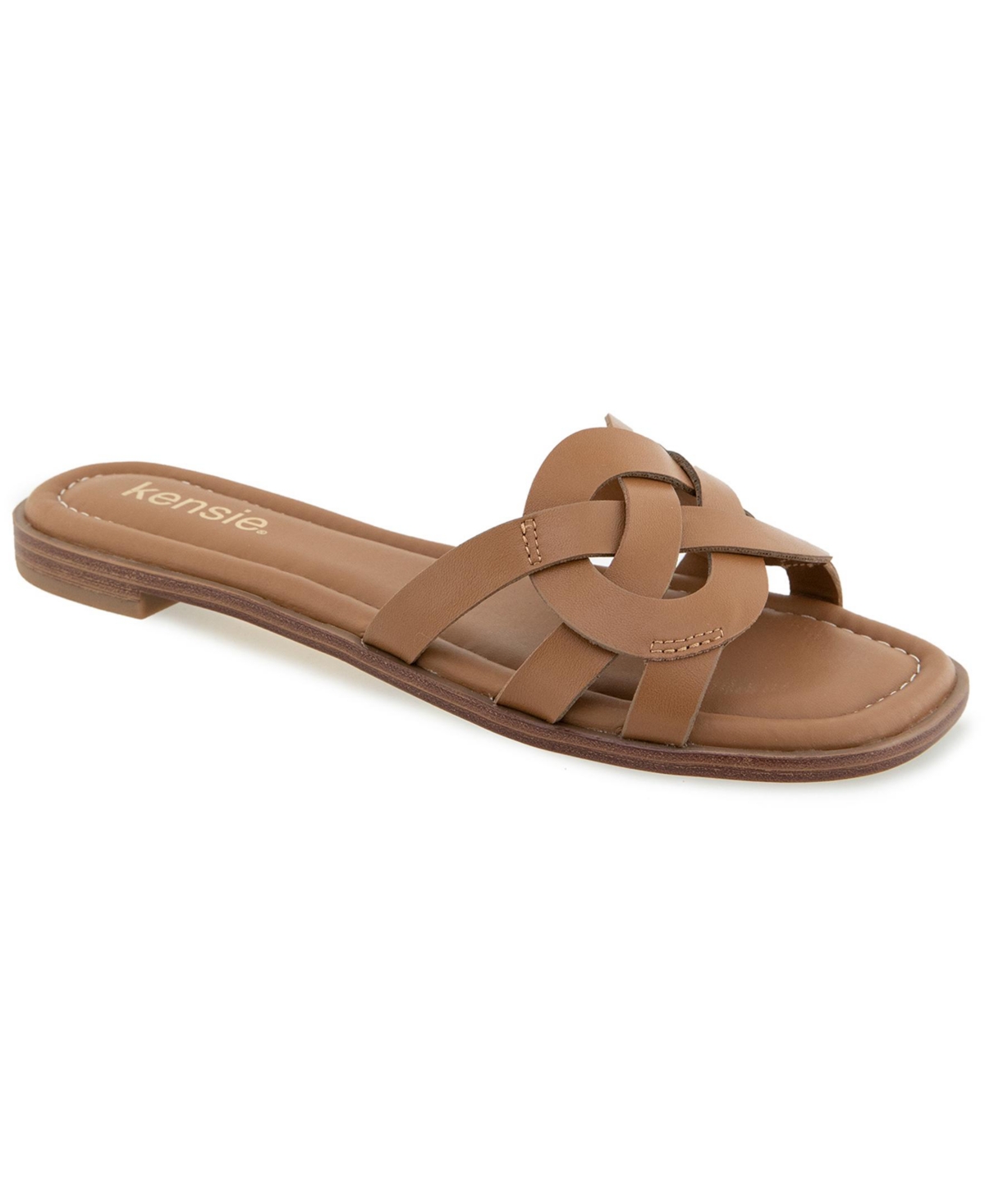Click here for Kensie Womens Rima Flat Sandal - Dark natural prices