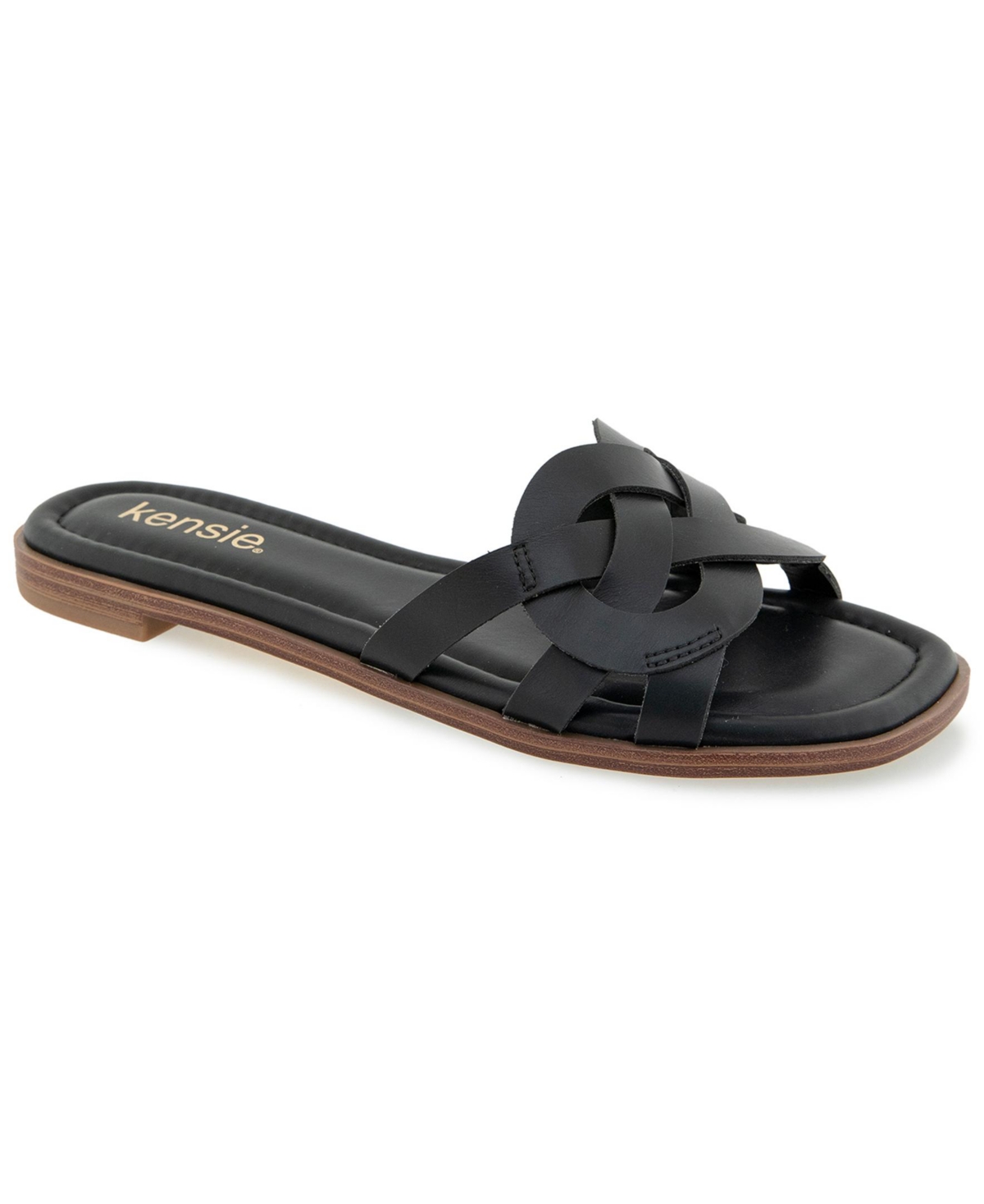 Click here for Kensie Womens Rima Flat Sandal - Black prices