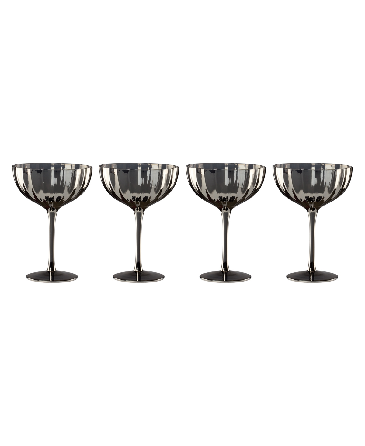 Click here for Lenox Curva Luxe Coupe Glasses  Set Of 4 - Metalli... prices