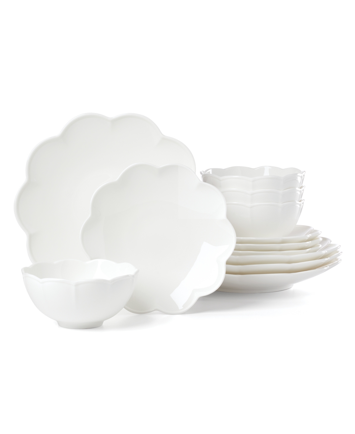 Click here for Lenox Studio 1414 Scallop 12-Pc. Dinnerware Set  S... prices