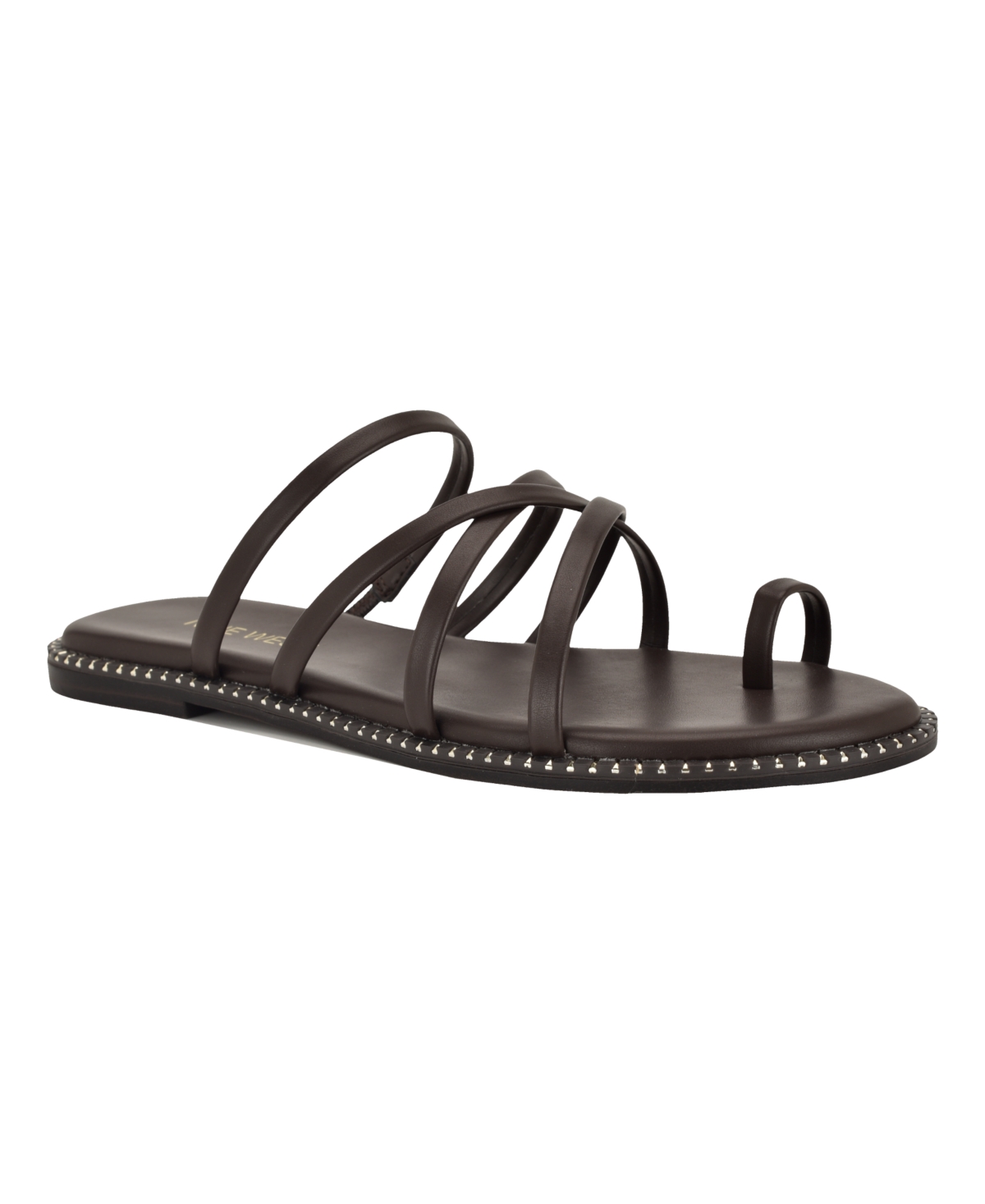 Click here for Nine West Womens Digen Slip-On Flat Sandals - Dark... prices