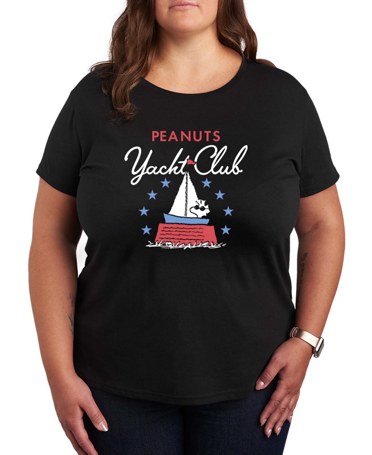 Click here for Hybrid Apparel Plus Size Peanuts Patriotic Yacht C... prices