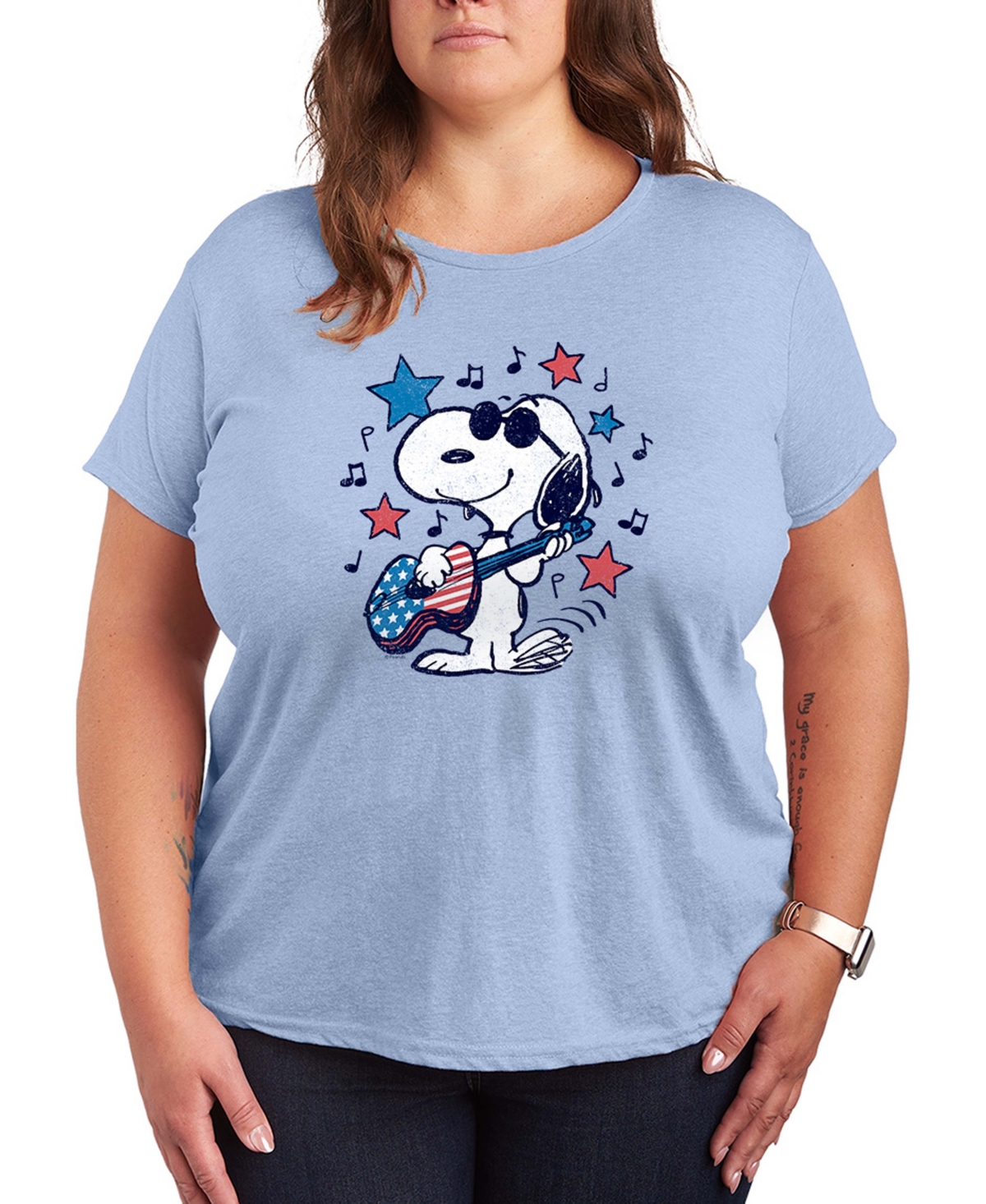 Click here for Hybrid Apparel Plus Size Peanuts Snoopy Americana... prices