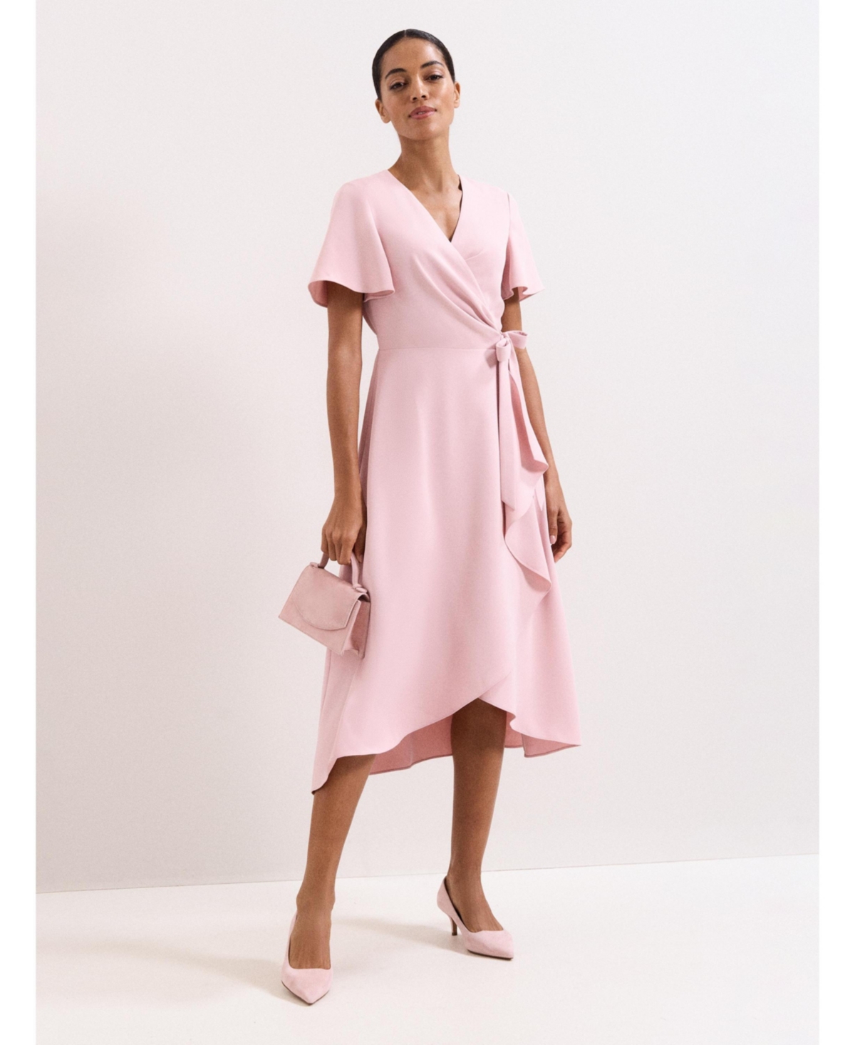 Click here for Phase Eight Womens Julissa Wrap Midi Dress - Brigh... prices