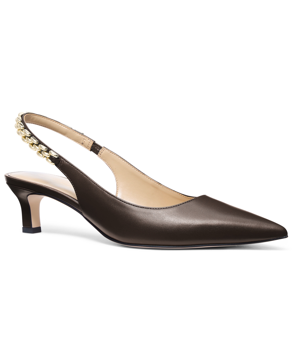 Click here for Michael Kors Womens Marcia Kitten Slingback Pumps... prices