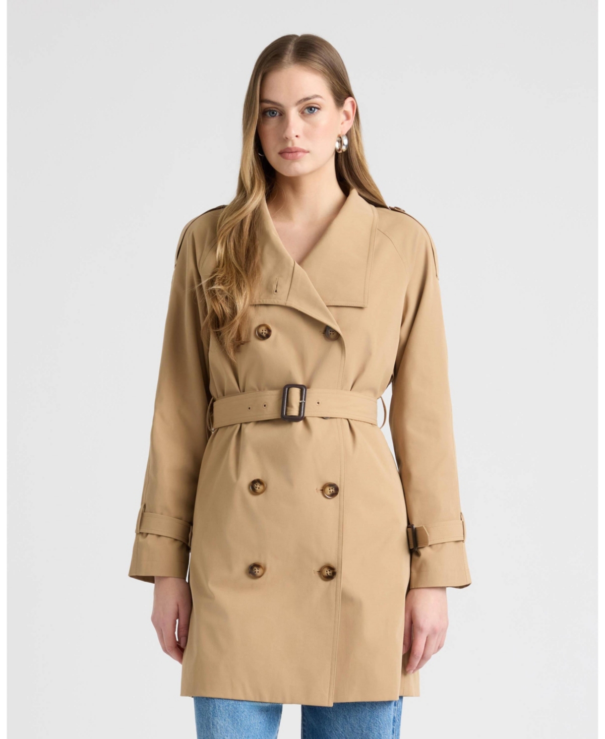 Click here for Nvlt Womens Trench Coat with Self Belt - British t... prices