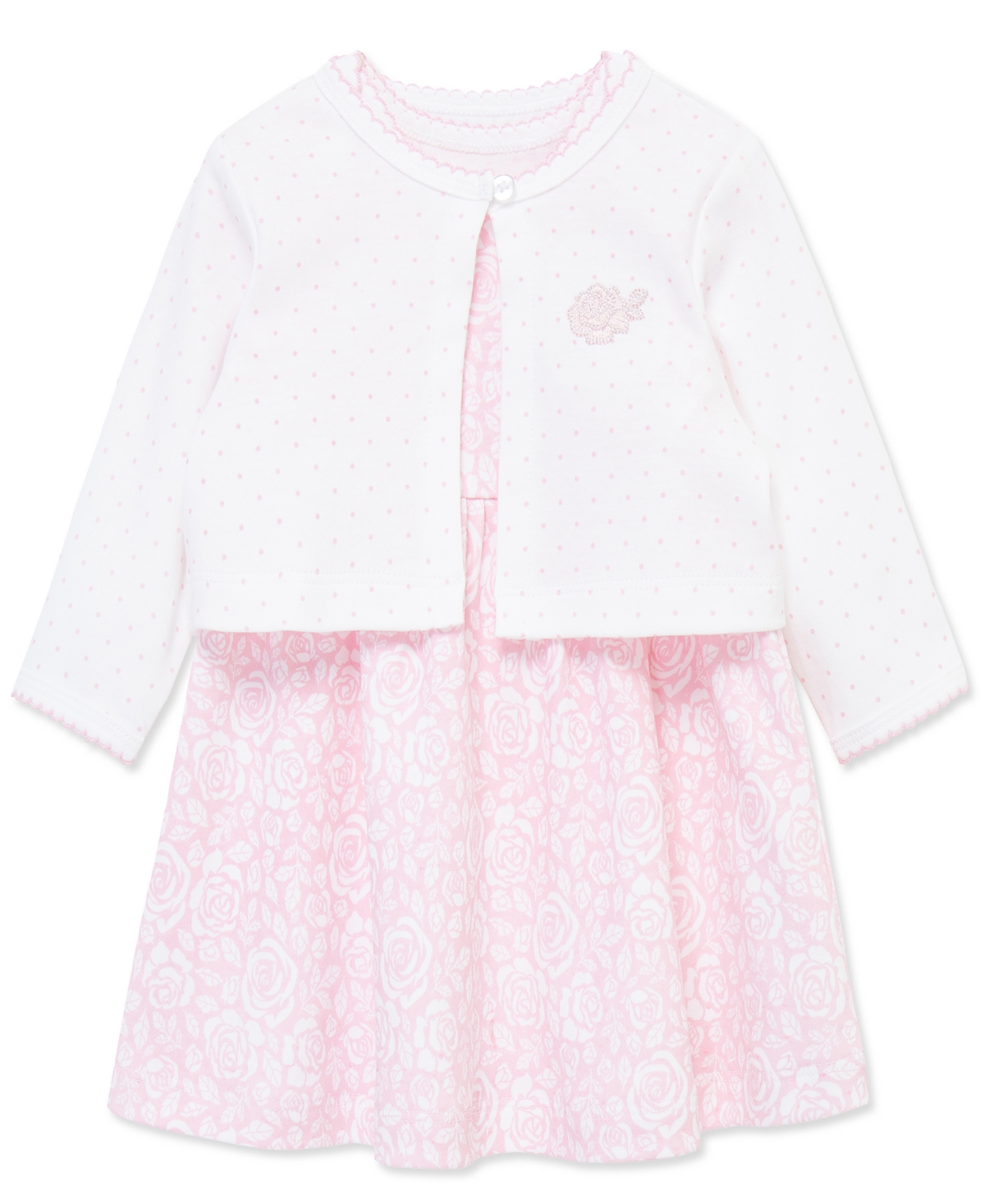 Click here for Little Me Baby Girls Rose Printed Dress  Cardigan... prices