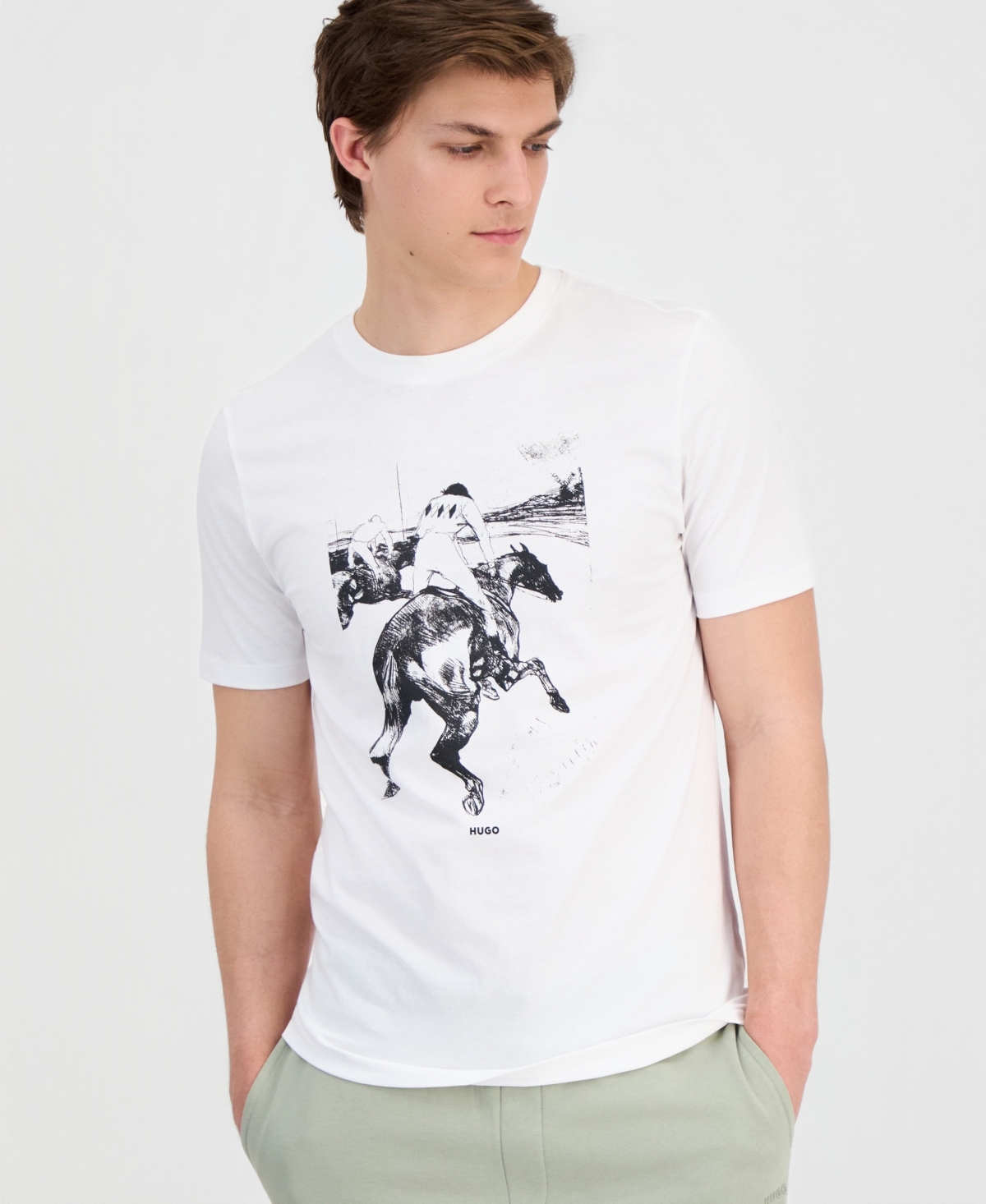 Click here for Hugo Boss Mens Duhorse T-Shirt - natural prices
