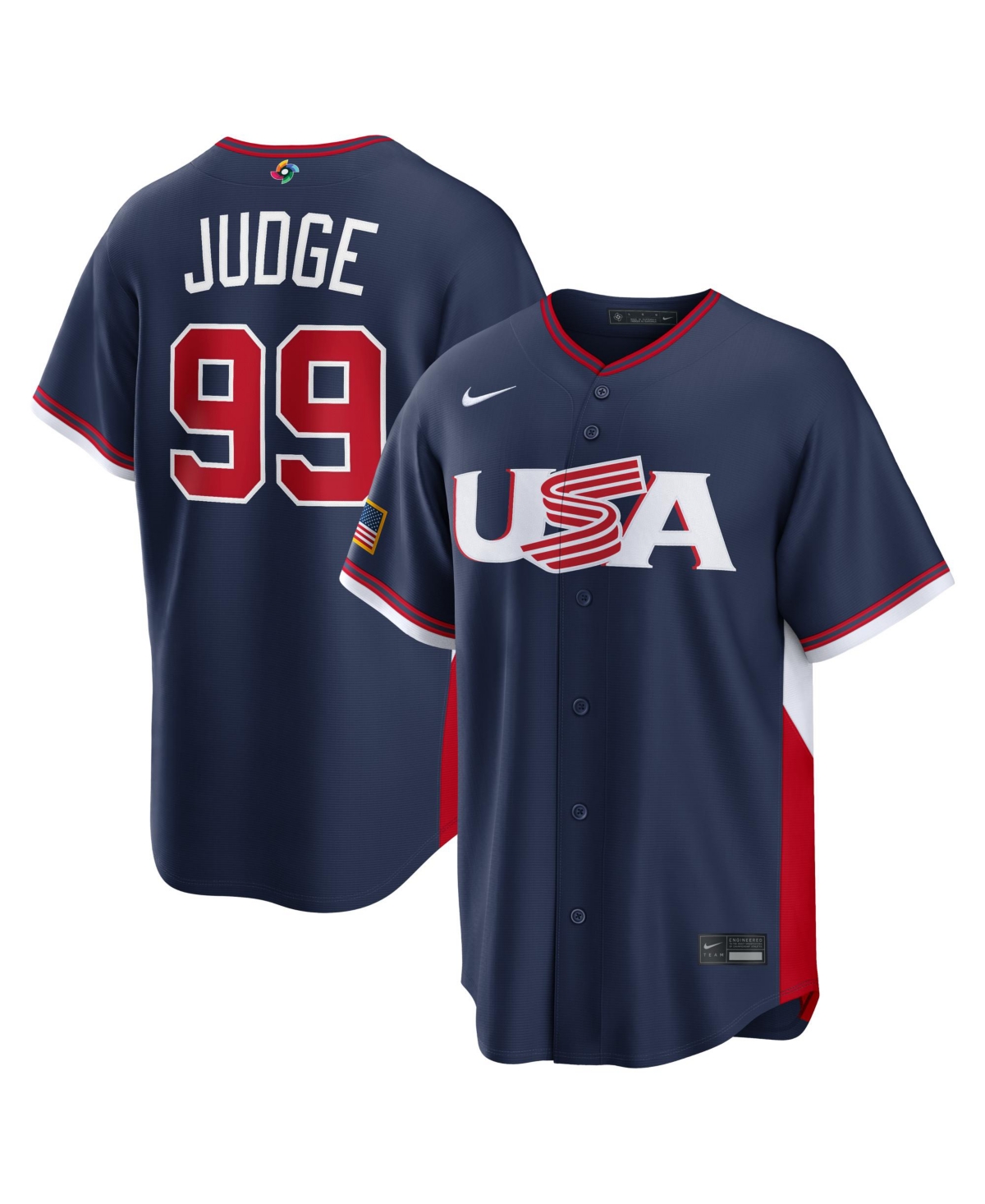 Click here for Nike Mens Aaron Judge Navy Usa Baseball 2026 World... prices