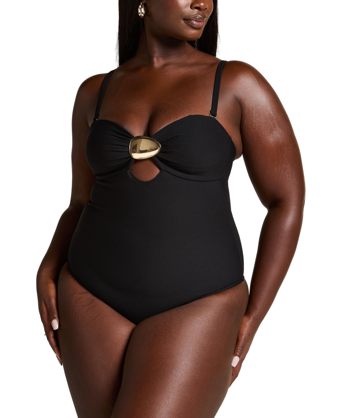 Hunkemoller Womens Cabo Shaping Bathingsuit - Black