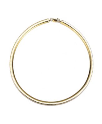 Click here for Rachel Glauber 18 14k Gold Plated Omega Necklace F... prices