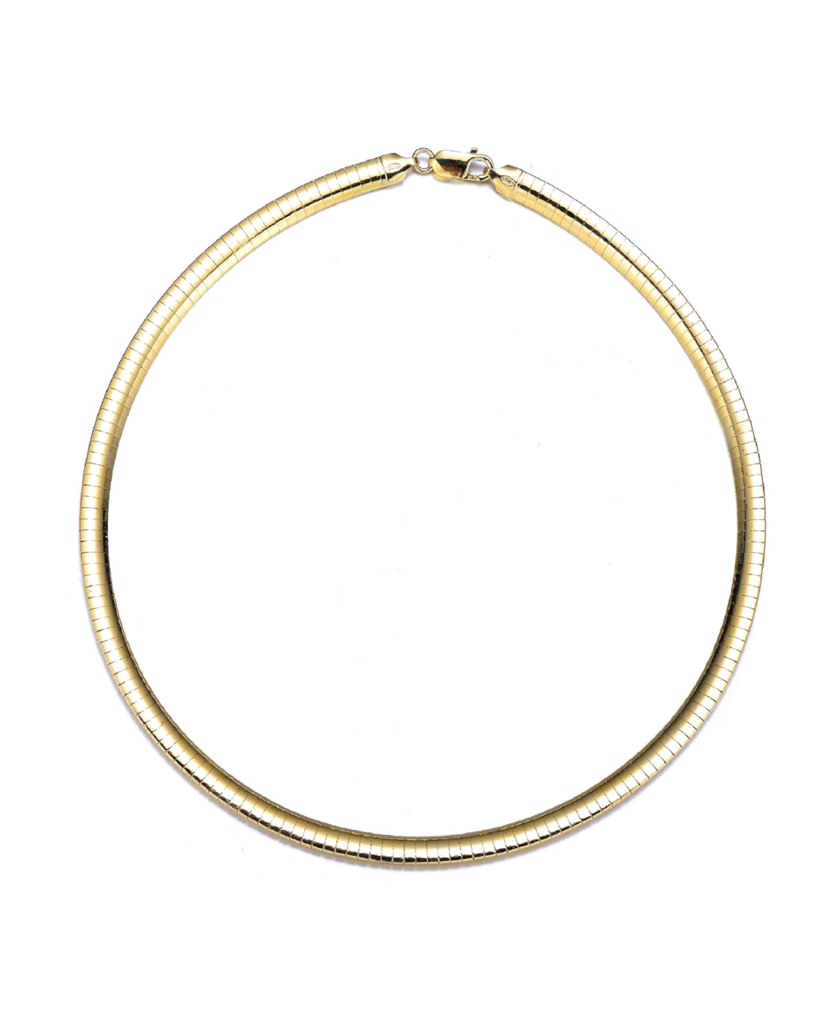 Click here for Sterling Silver 14K Gold Plated Omega Necklace - G... prices