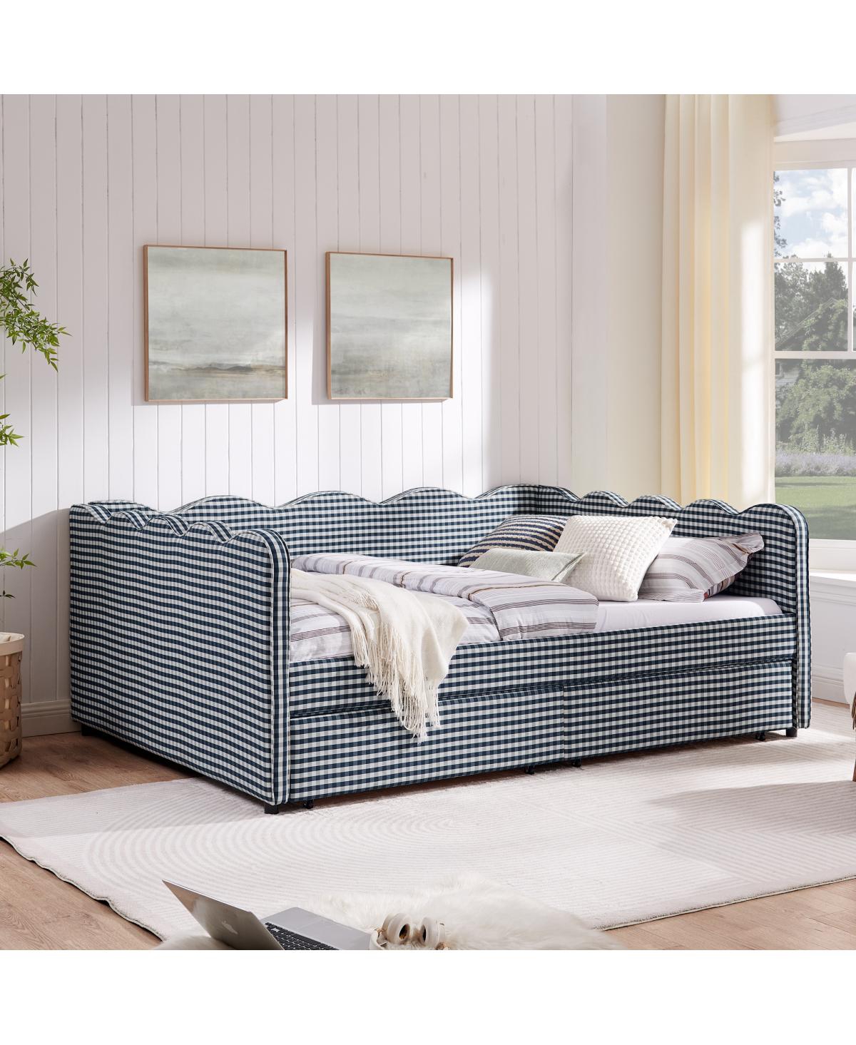 Click here for Streamdale Furniture Wood Gingham Wave Shape Daybe... prices