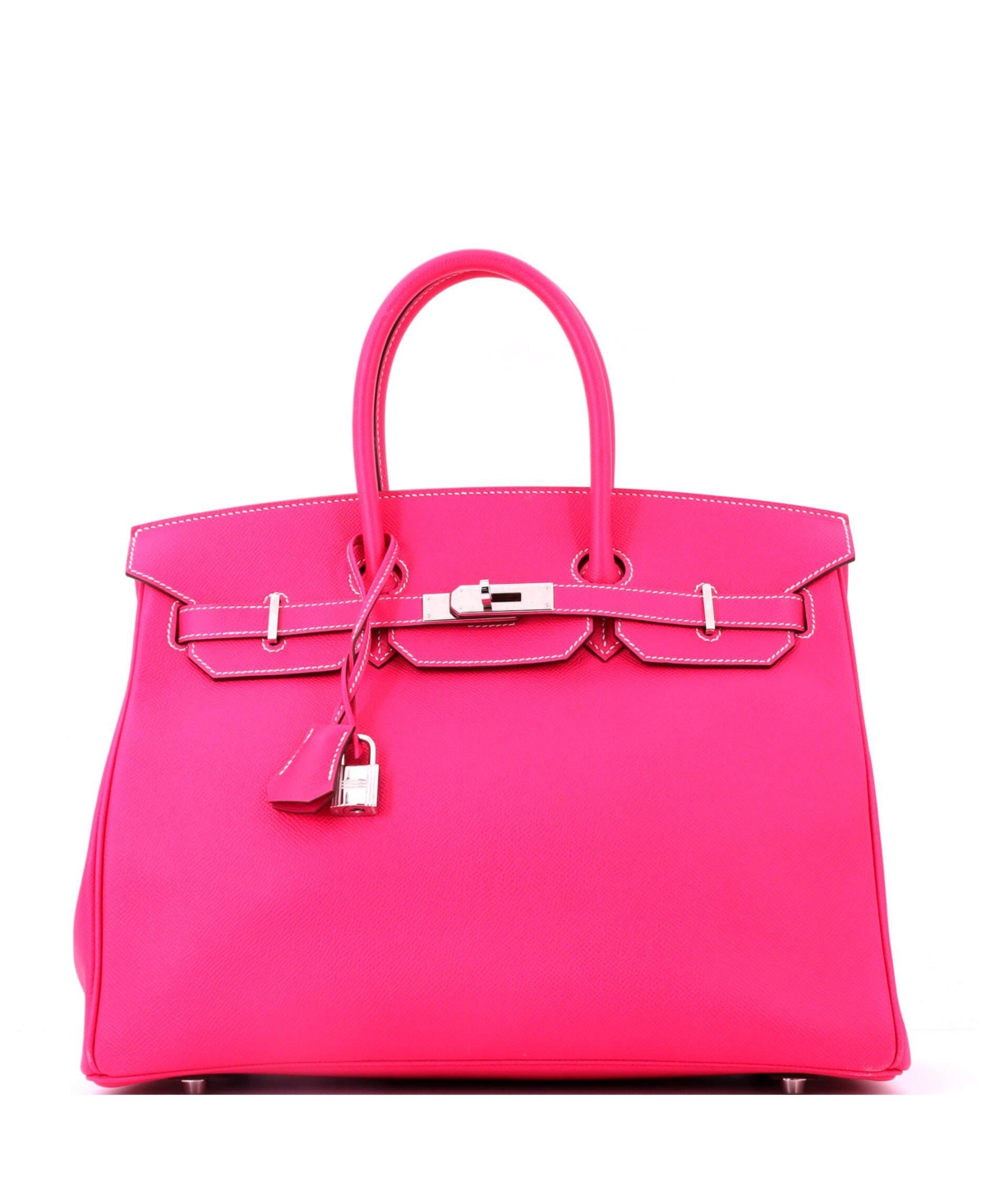 Click here for Pre-Owned HERMES Birkin 35 Handbag Pink Epsom with... prices