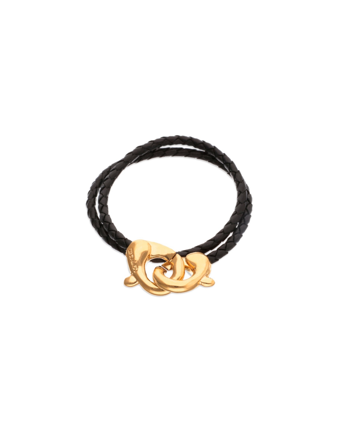 Click here for UNOde50 Black Double Leather Women Bracelet with I... prices