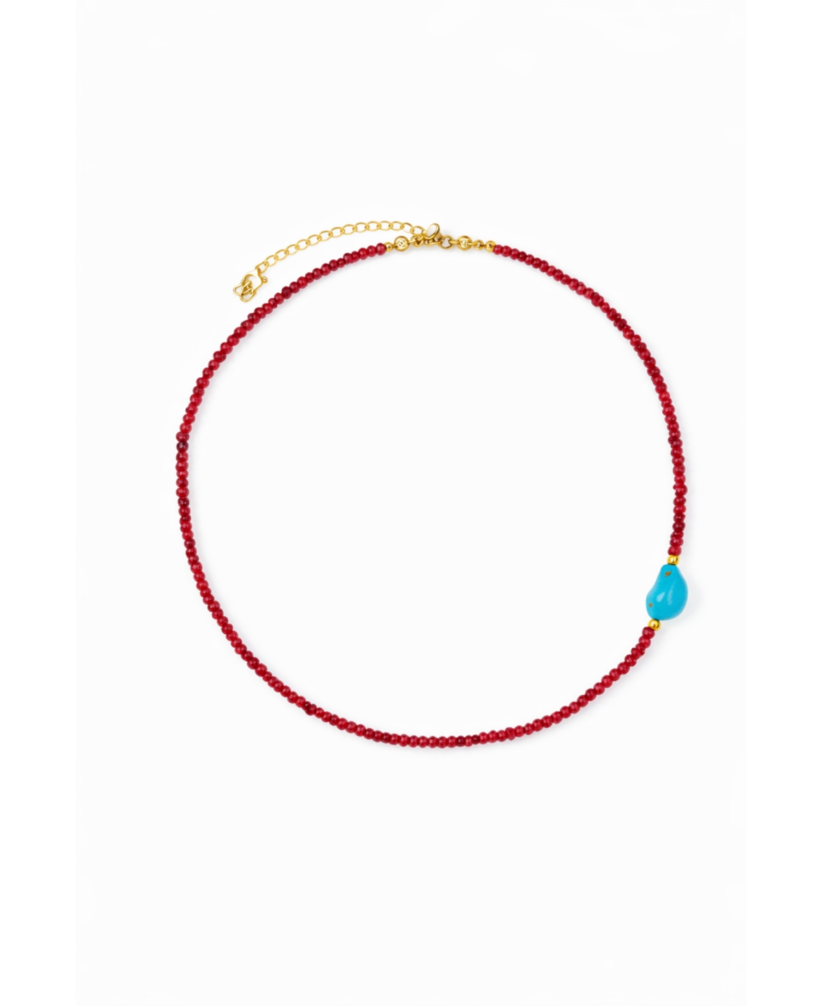 Click here for Ottoman Hands Felice Beaded Necklace - Gold prices
