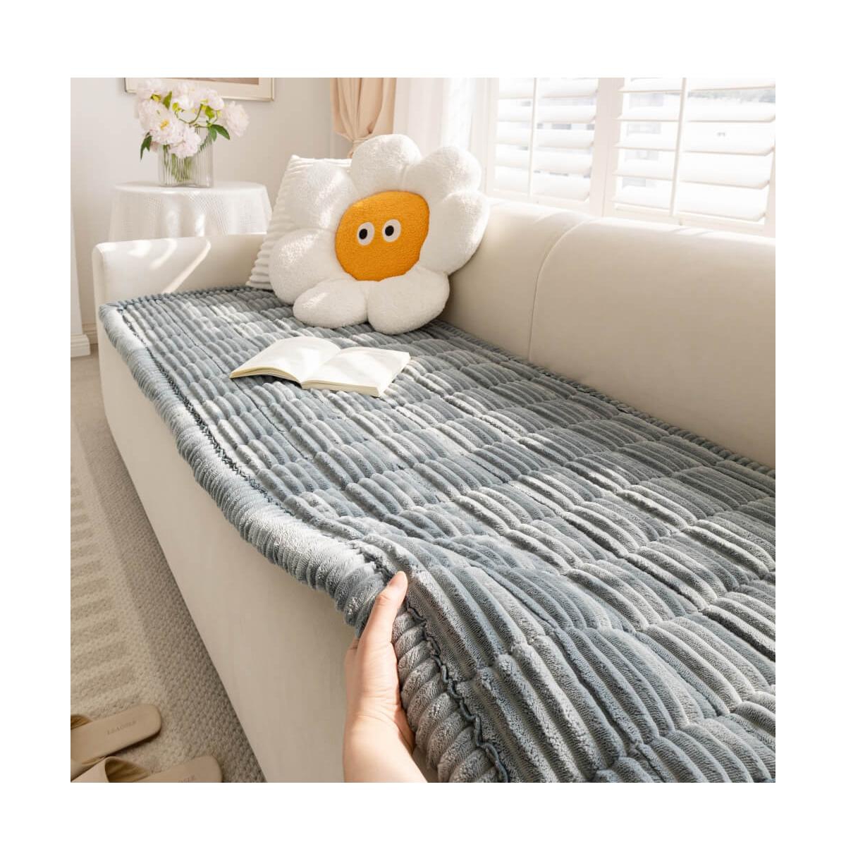 Click here for Funny Fuzzy Soft Flannel Breathable Sofa Seat Pad... prices