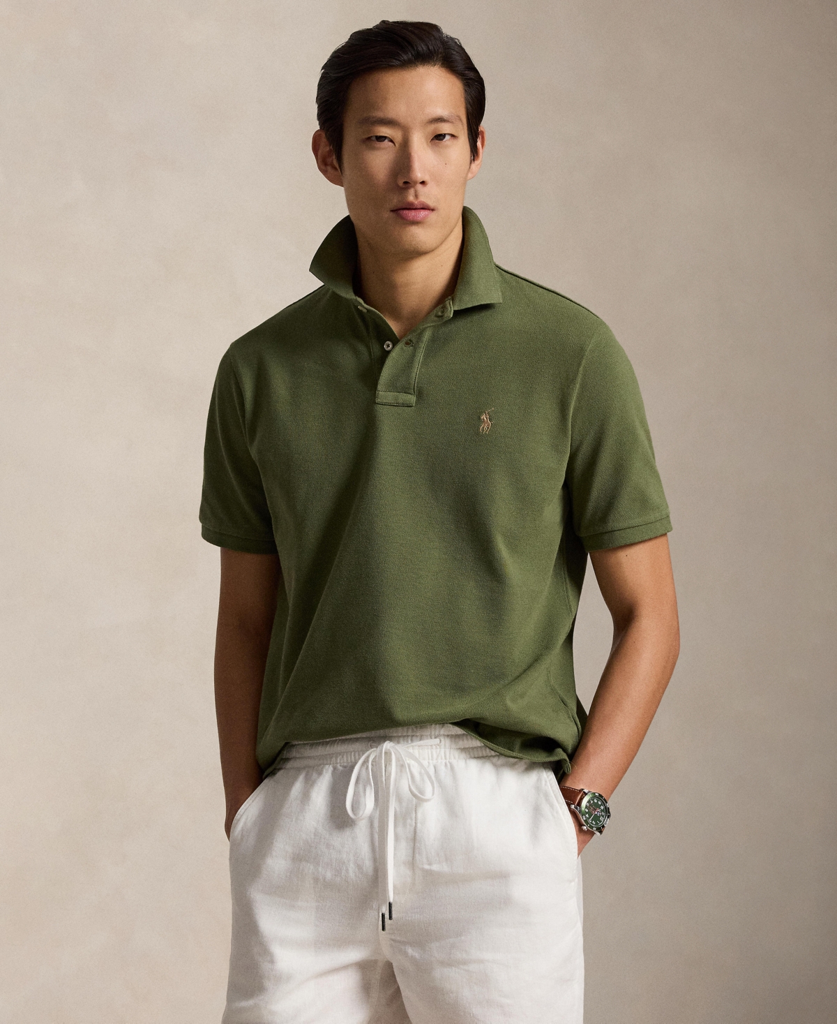 Click here for Polo Ralph Lauren Mens Classic-Fit Cotton Polo Shi... prices