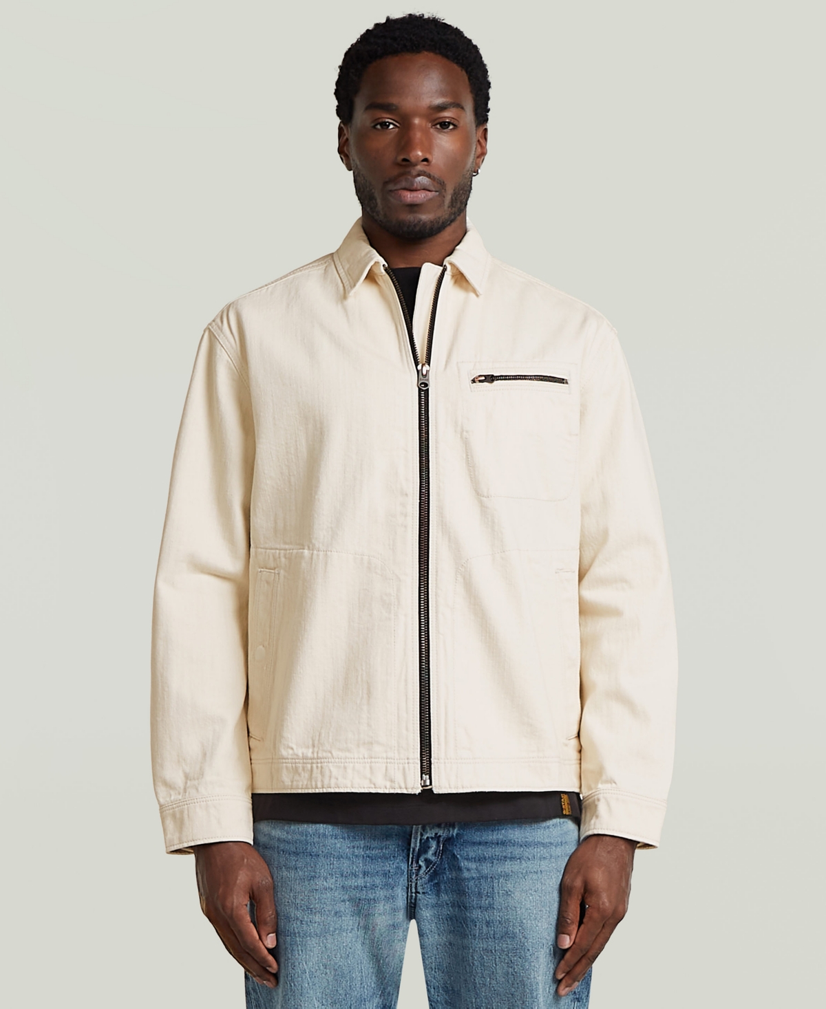 Click here for G-Star Raw Mens Zip Coach Jacket - Ivory prices