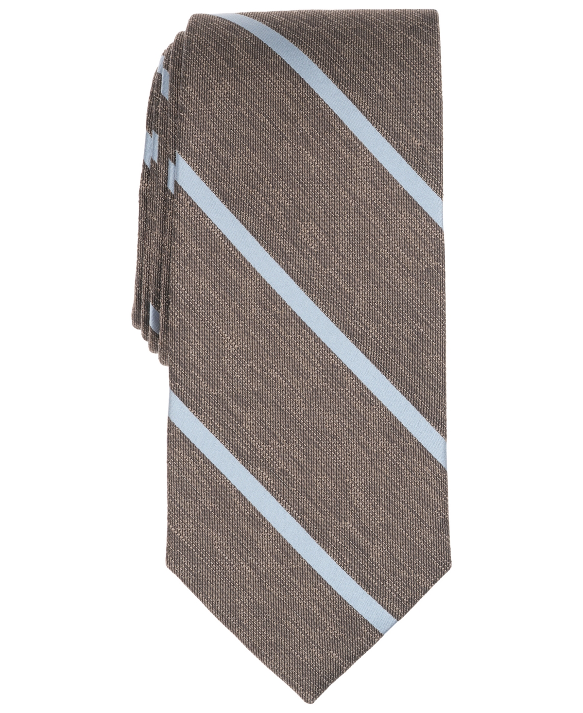 Click here for Michael Kors Mens Linen Stripe Tie - Khaki prices