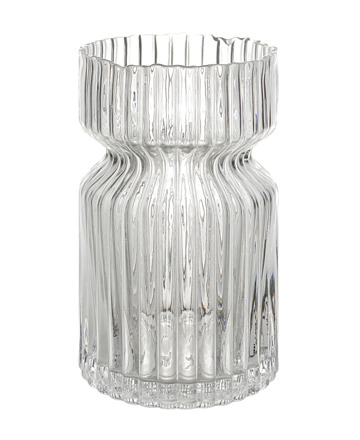 Click here for Ren Wil Gladys Indoor 7 Flower Vase - Clear Fluted prices