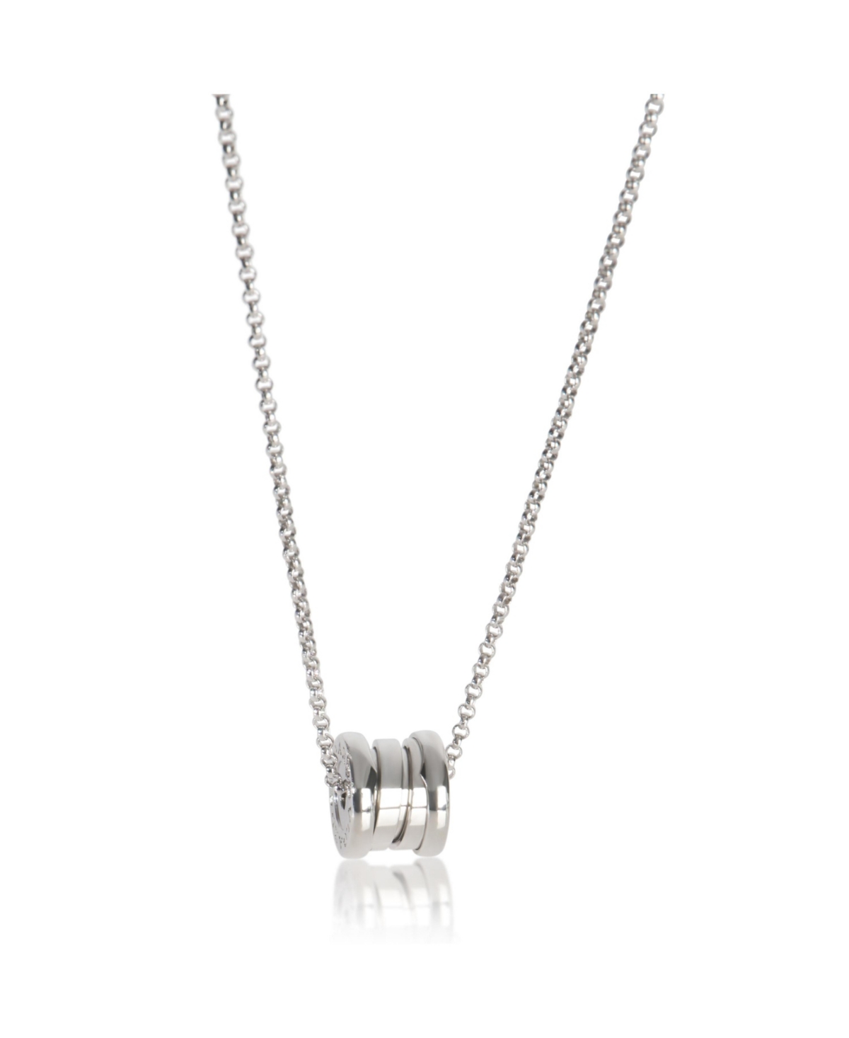 Click here for Pre-Owned Bvlgari White Gold Mini B.zero1 Necklace... prices