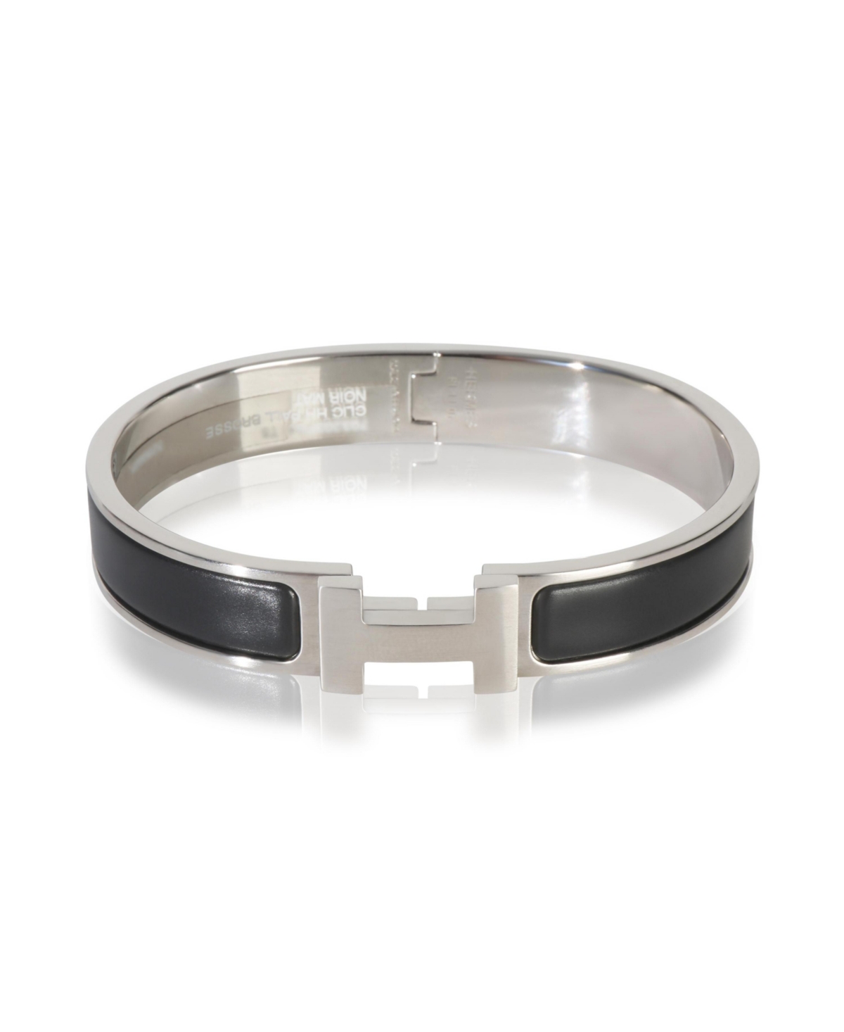 Click here for Pre-Owned Bvlgari Hermes Clic Hh In Noir Mat Brace... prices