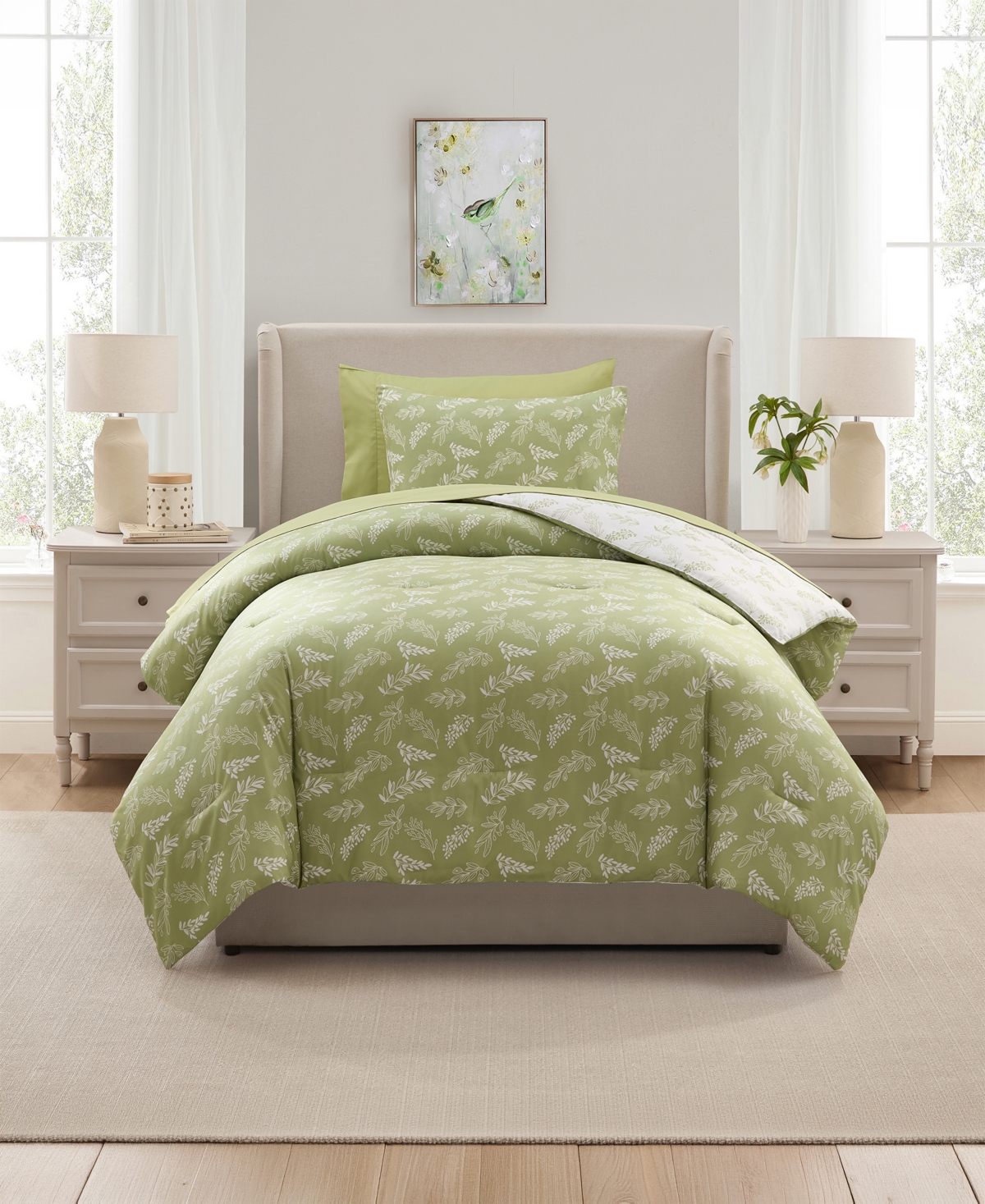 Click here for Nestl Luxury Soft Botanical Design 5-Pc. Comforter... prices