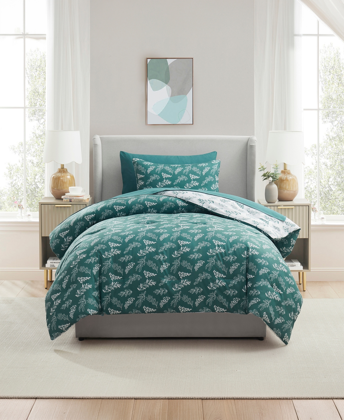 Click here for Nestl Luxury Soft Botanical Design 5-Pc. Comforter... prices
