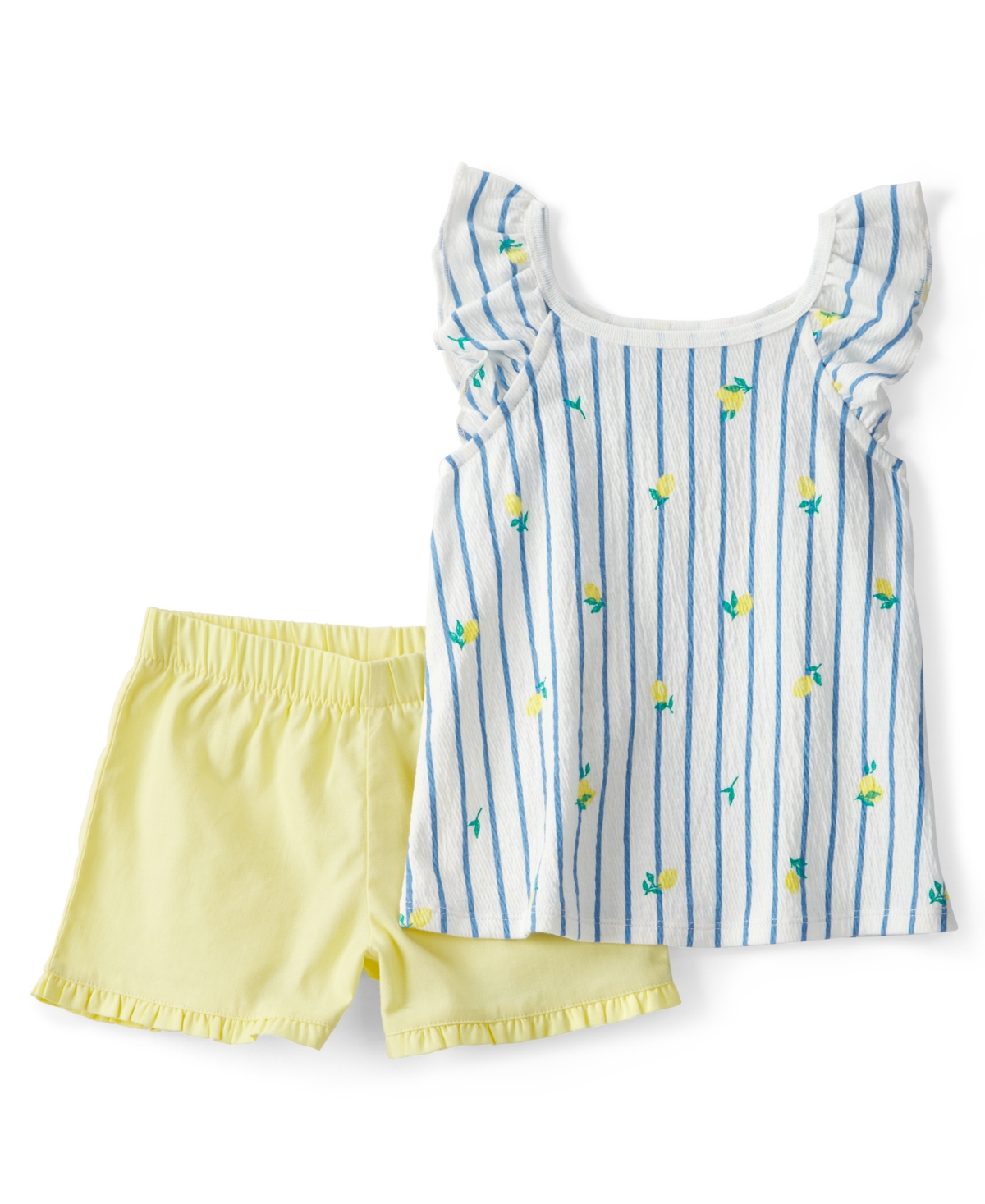 Click here for Carters Girls Toddler 2T-5T Lemon Striped Top & Sh... prices