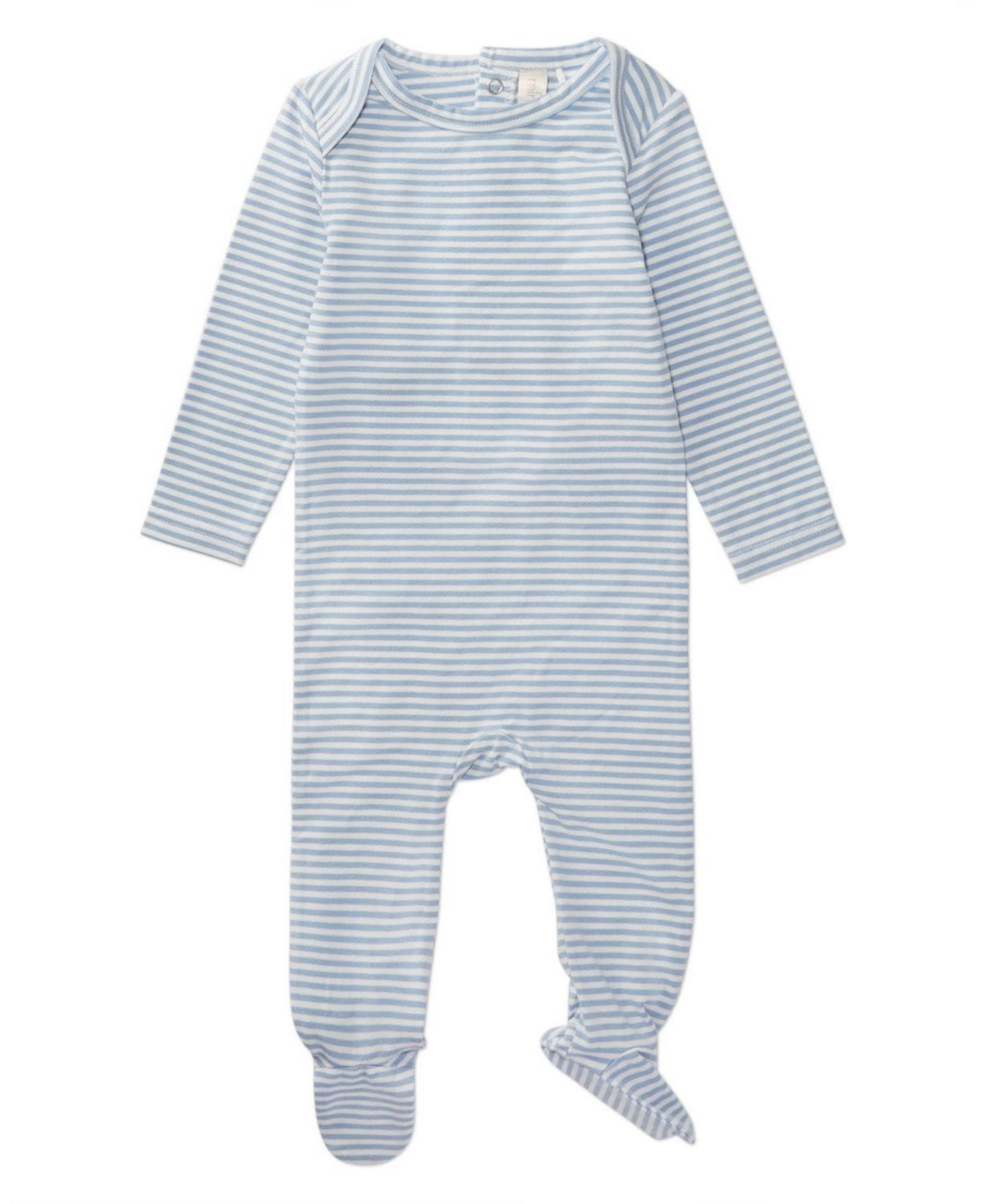 Click here for MeMoi Baby Boys Striped Shoulder Flap Footie - Ice... prices