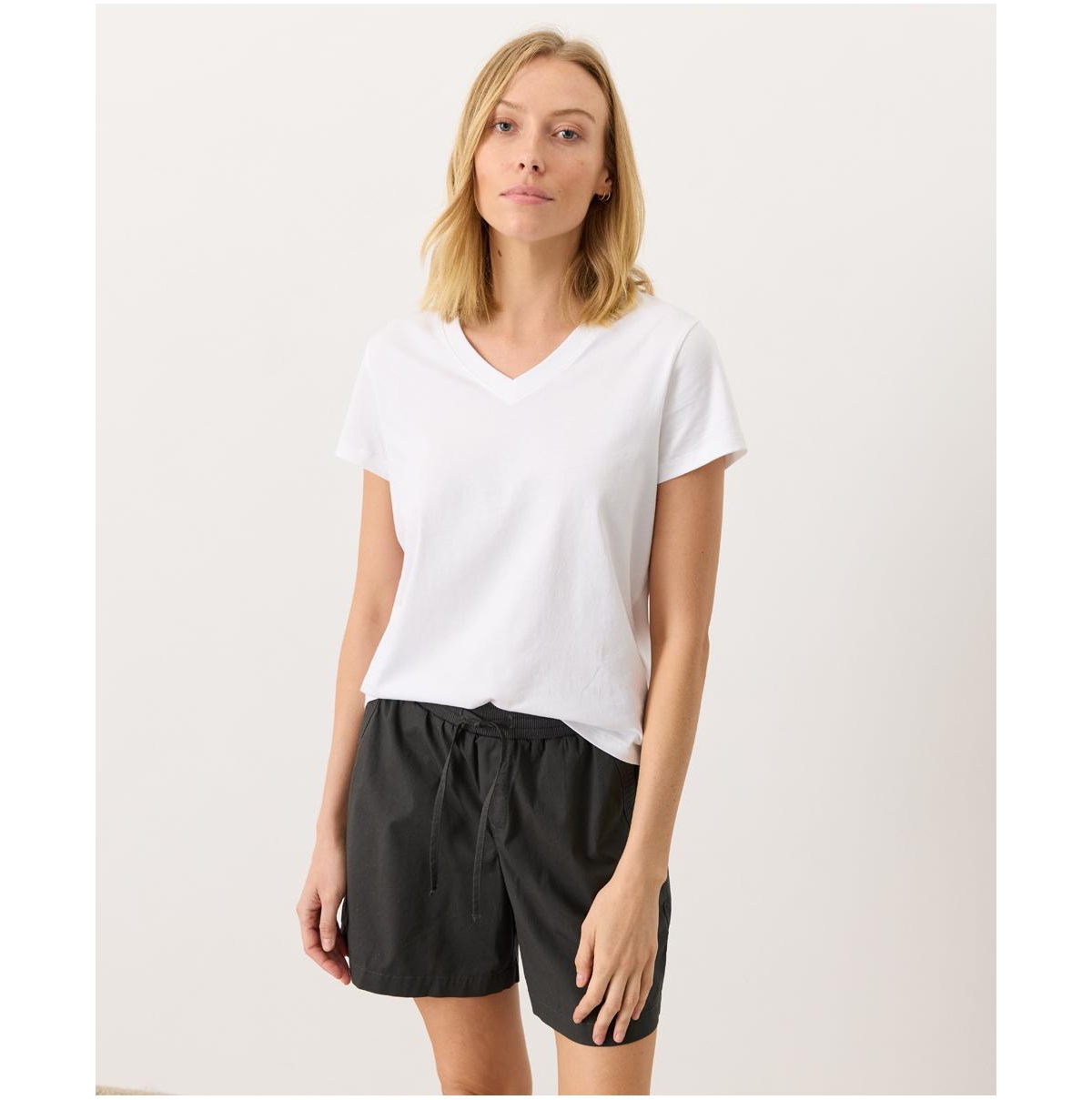 Click here for Pact Womens Organic Cotton Essential V-Neck Tee -... prices