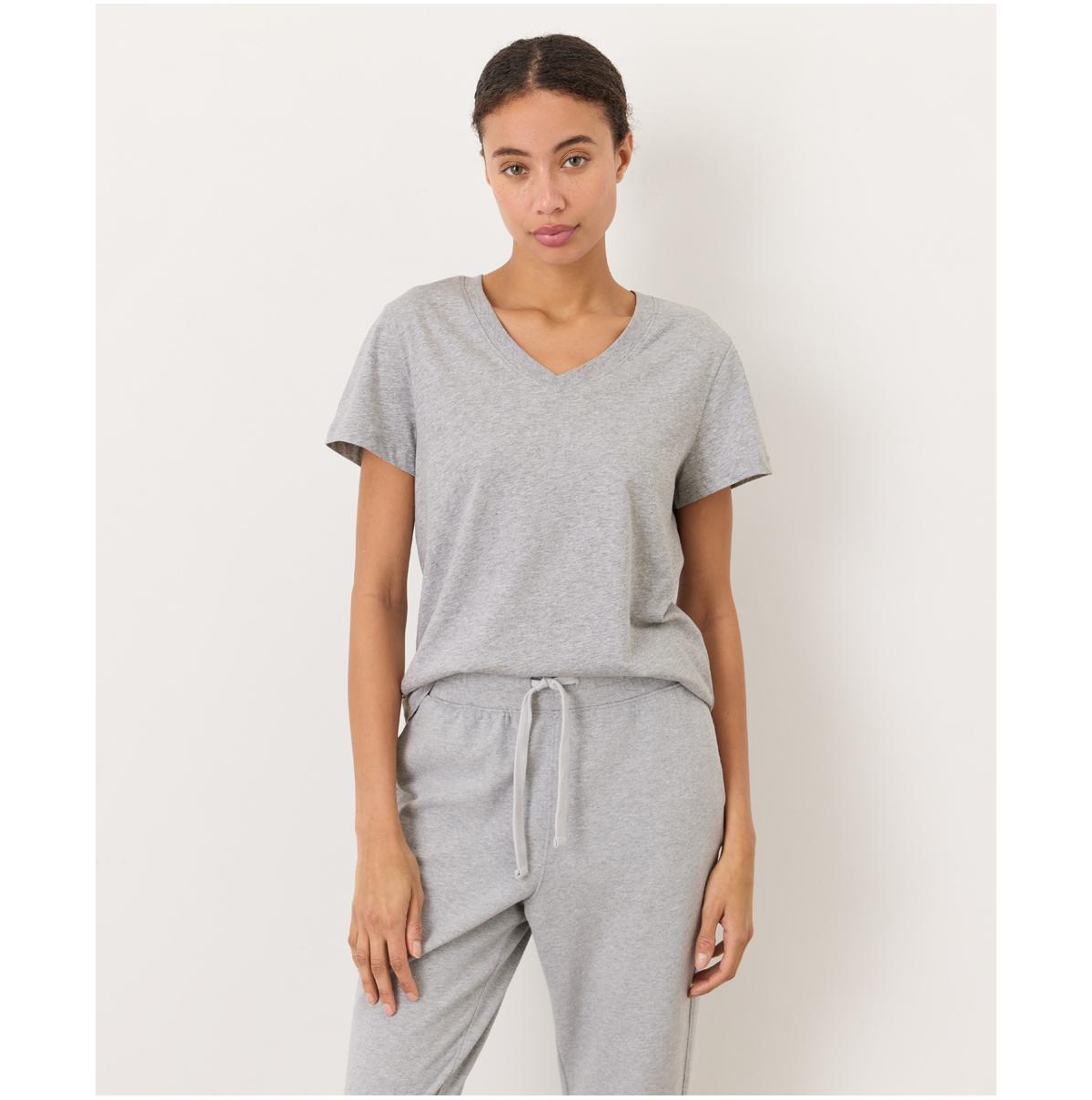 Click here for Pact Womens Organic Cotton Essential V-Neck Tee -... prices