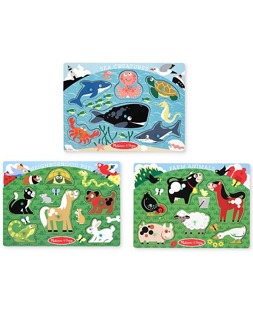 Melissa and Doug Melissa & Doug Kids' Farm Animals, Pets & Sea ...
