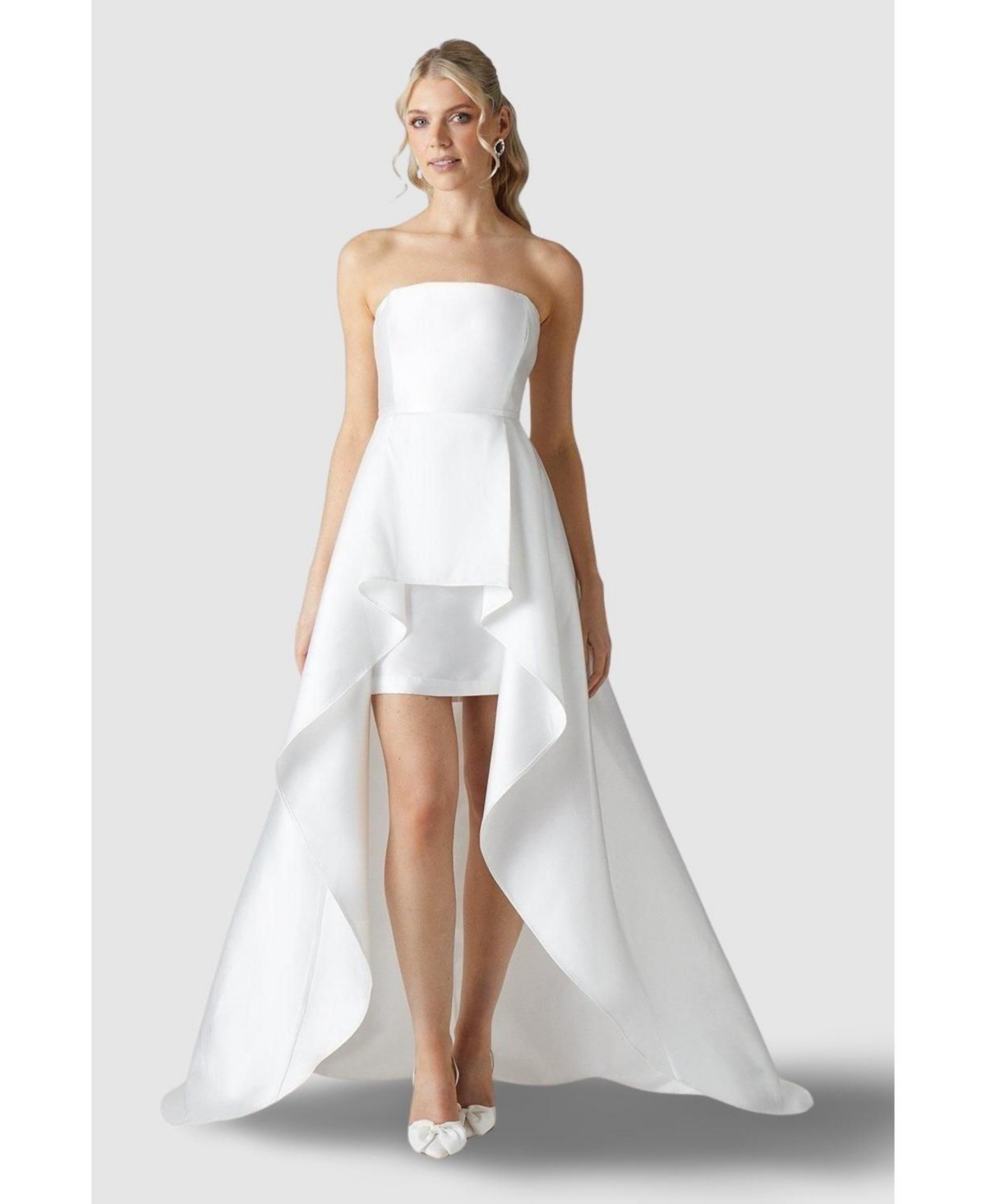 Click here for Coast Womens Bandeau Mini Wedding Dress - Ivory prices