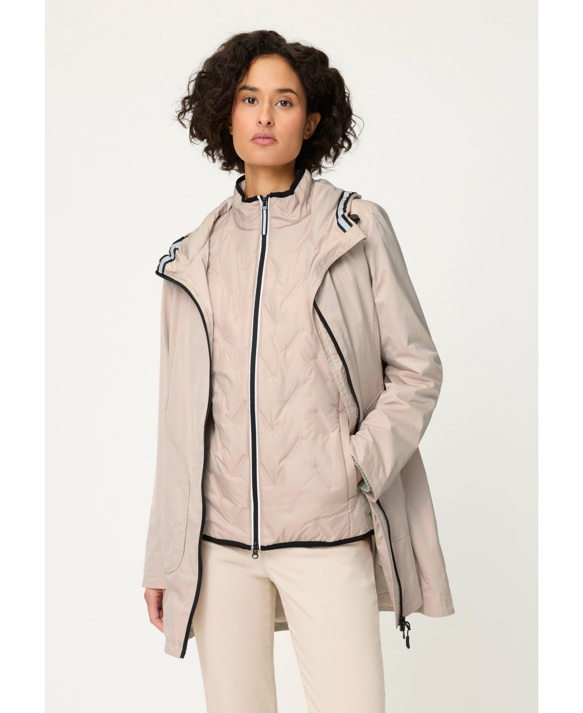 Click here for Olsen Womens Convertible Jacket - Classic beige prices
