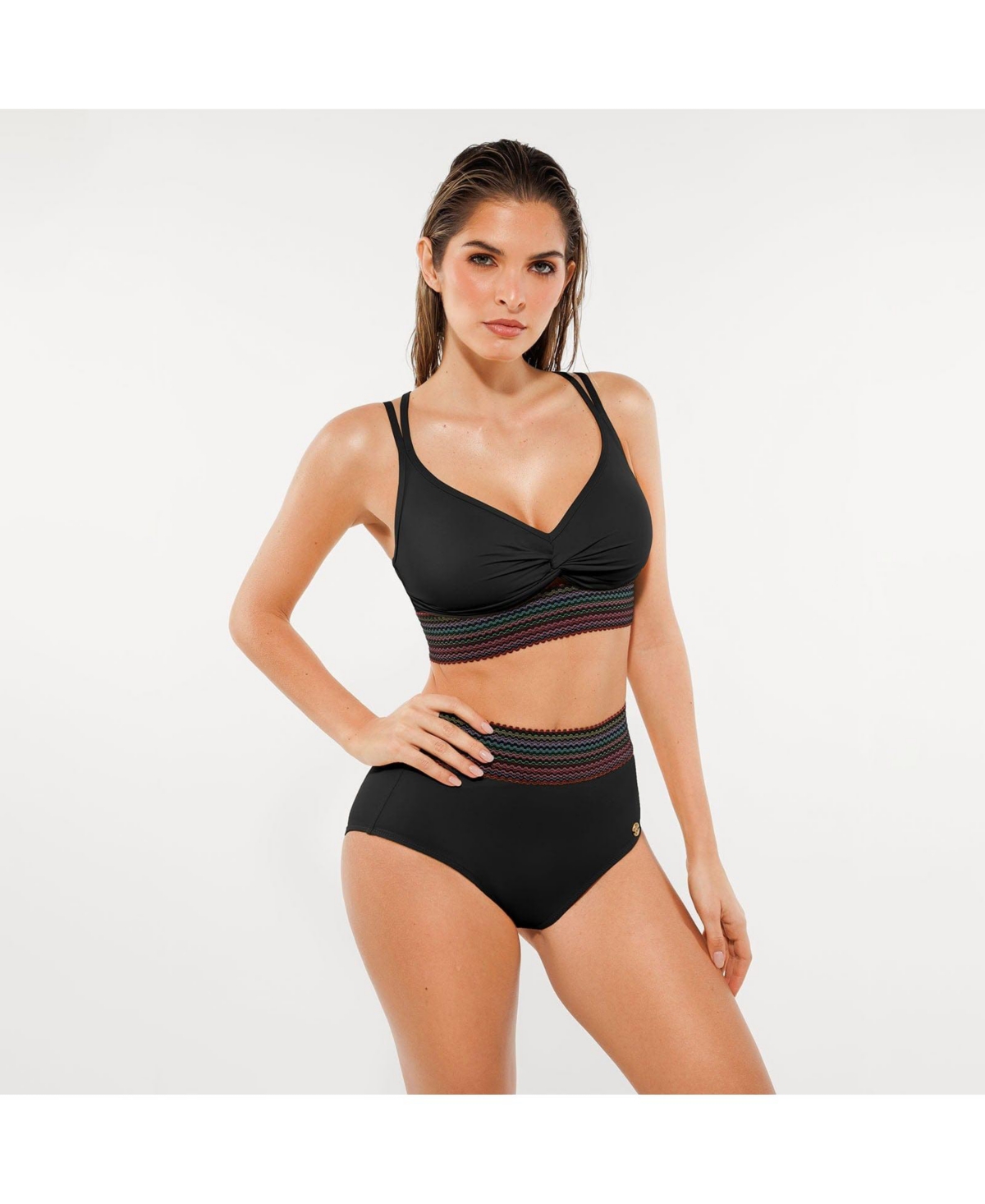 Click here for Popilush Womens Boho Trim High Waist Tummy Control... prices