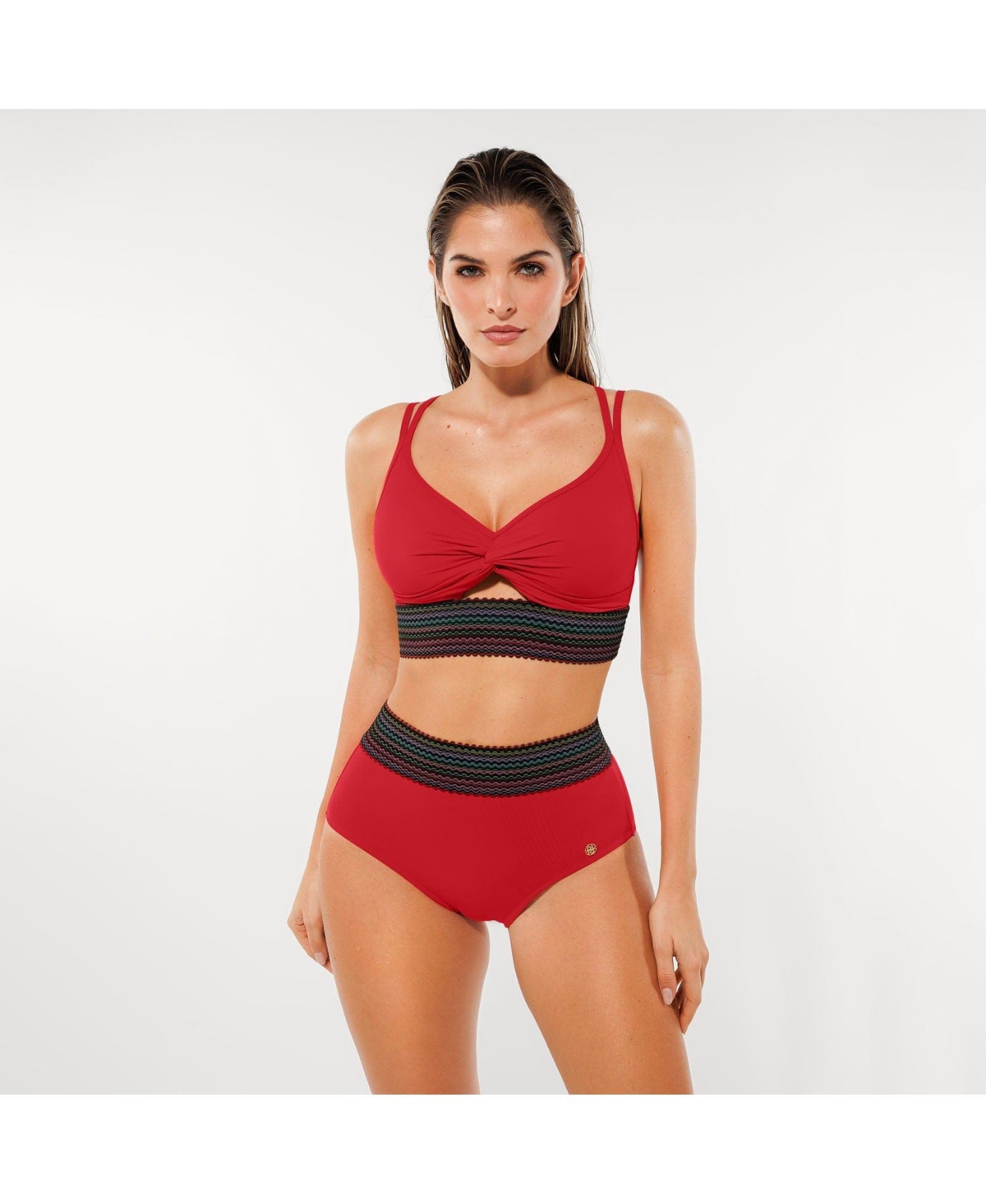 Click here for Popilush Womens Boho Trim High Waist Tummy Control... prices