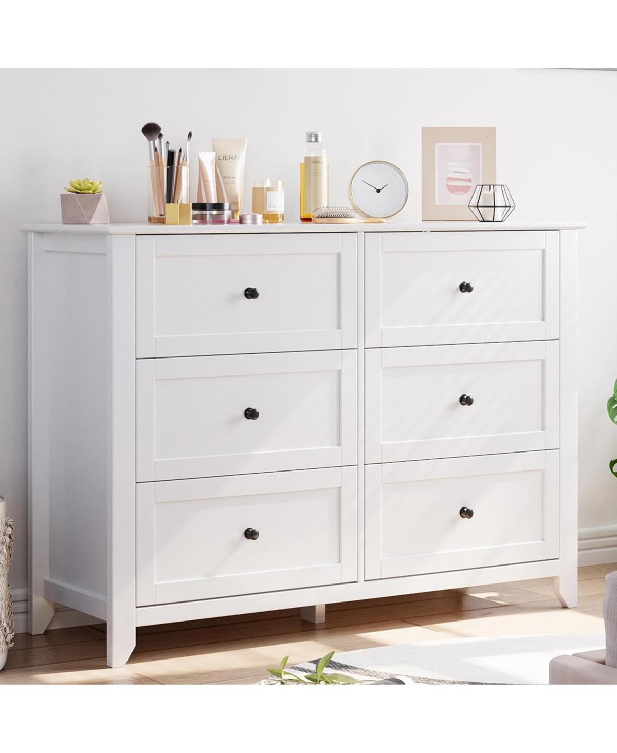 Click here for gaomon 6 Drawers Dresser for Bedroom  Tall Storage... prices