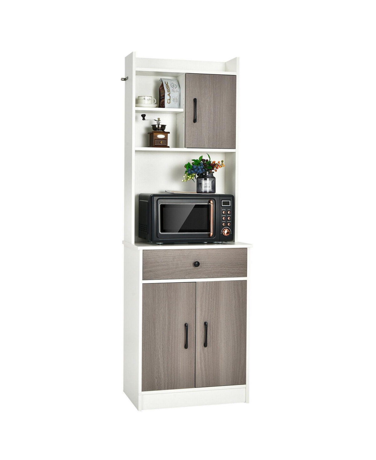 Click here for Gymax 3-Door 71 Kitchen Buffet Pantry Storage Cabi... prices