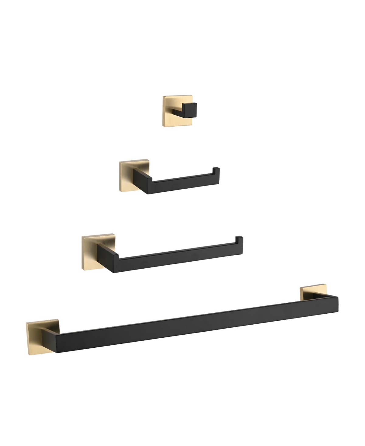 Click here for Rainsken 4- Piece Bathroom Hardware Set  Towel Bar... prices