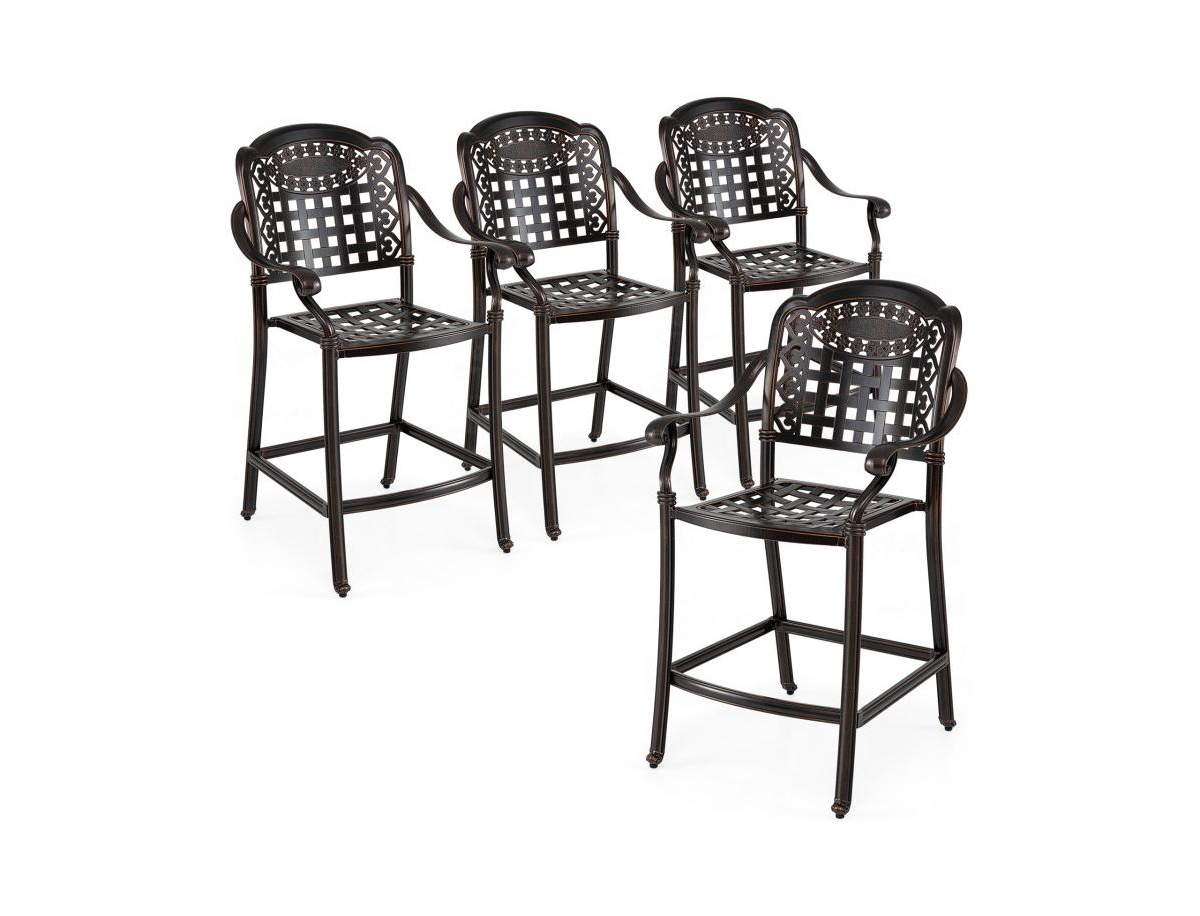 Click here for Slickblue Outdoor Bar Stools Set of 4  Counter Hei... prices