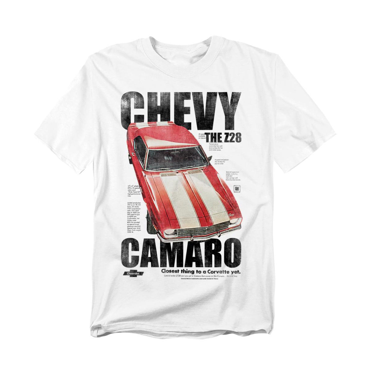 Click here for Corvette Mens Chevrolet Camaro Z28 T-Shirt - White prices