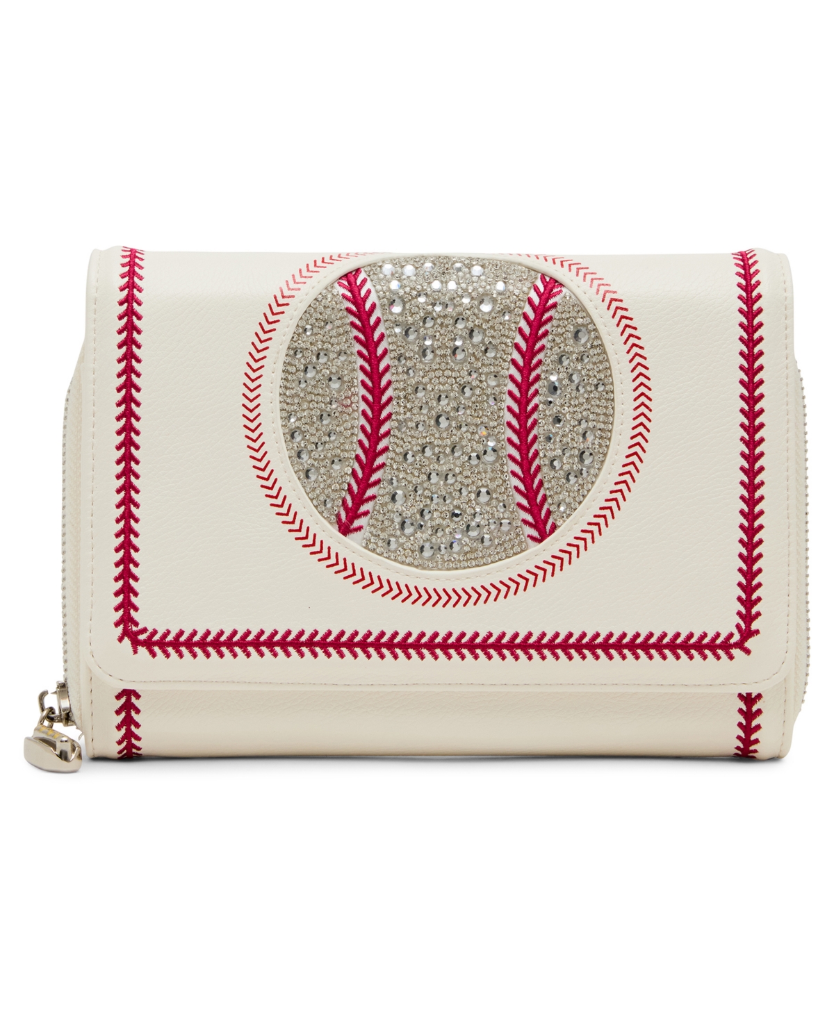 Click here for Betsey Johnson Kisses Crossbody Wallet - Cream prices