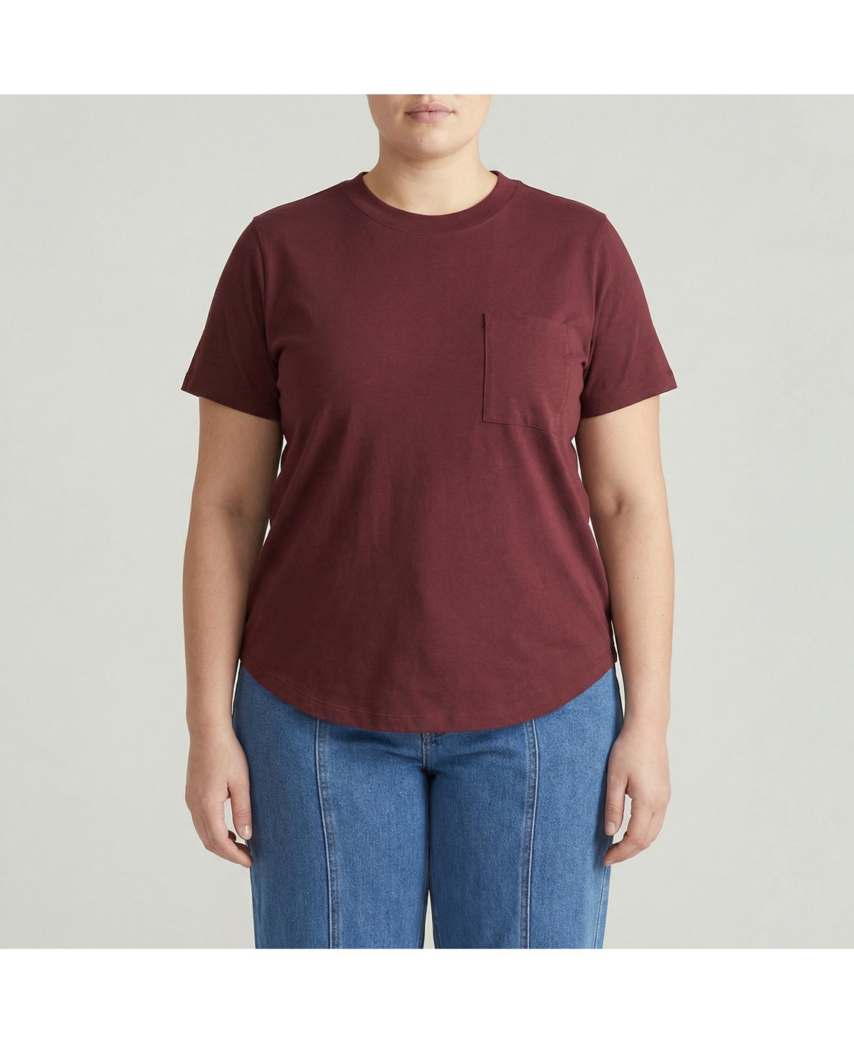 Click here for Universal Standard Plus Size Garcon Tee - Black ch... prices