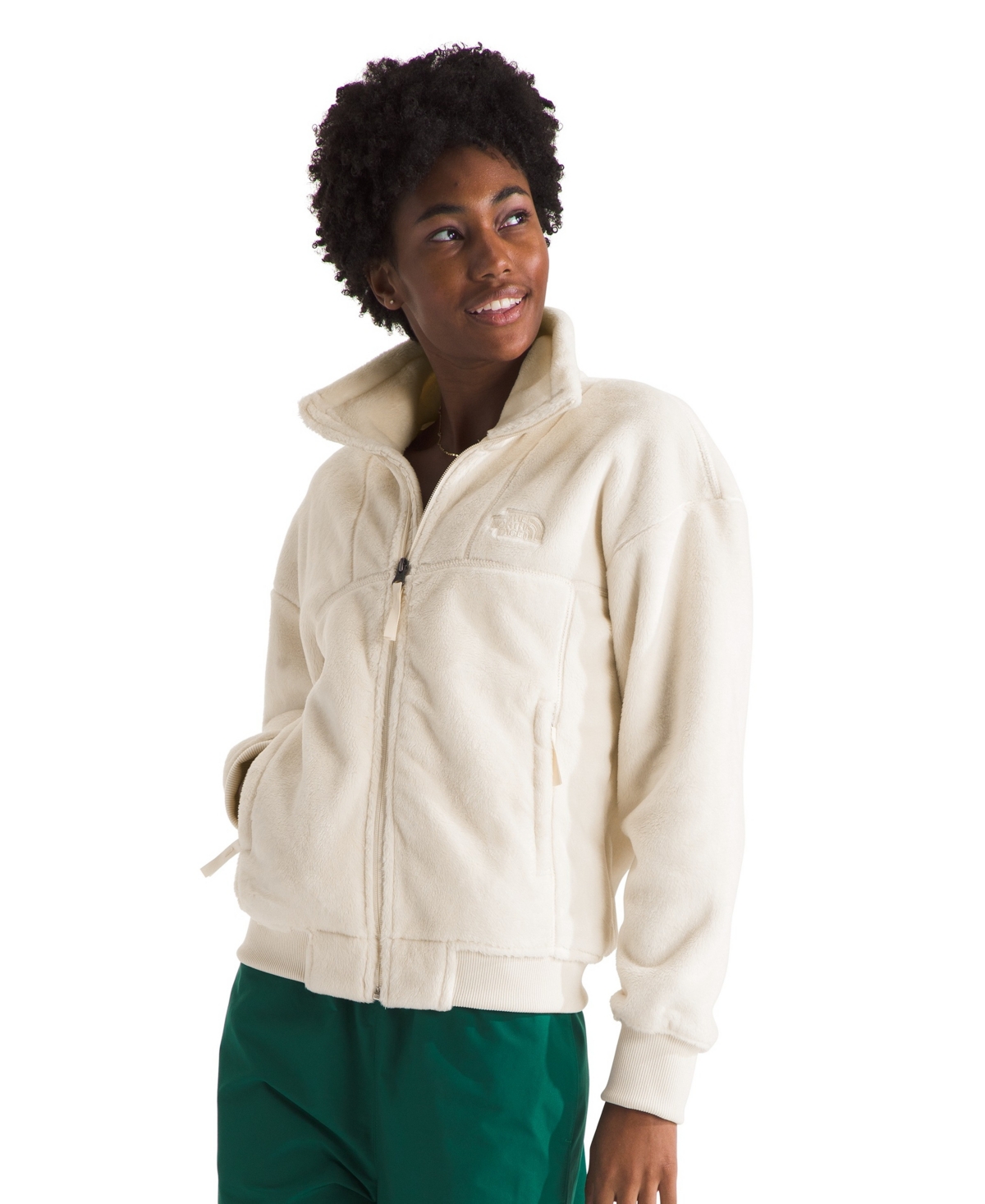 Click here for The North Face Womens Stand Collar Jacket - White... prices