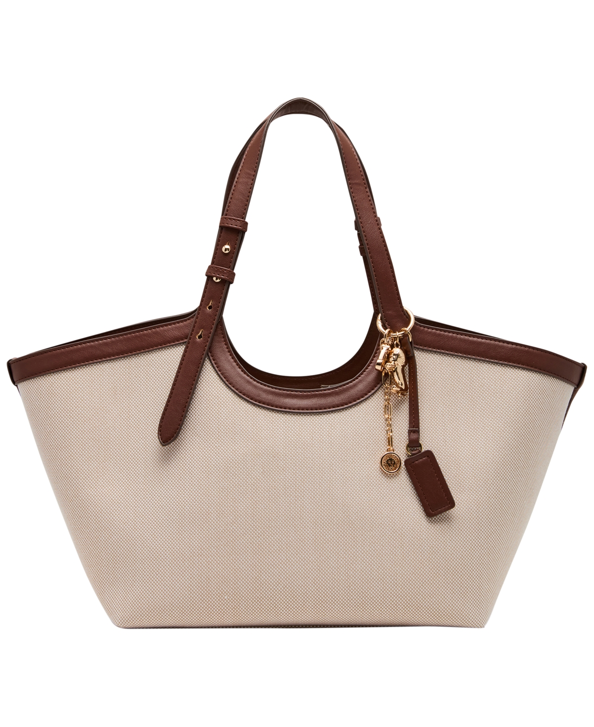 Click here for Anne Klein Tapered East West Medium Tote Bag - Tan... prices