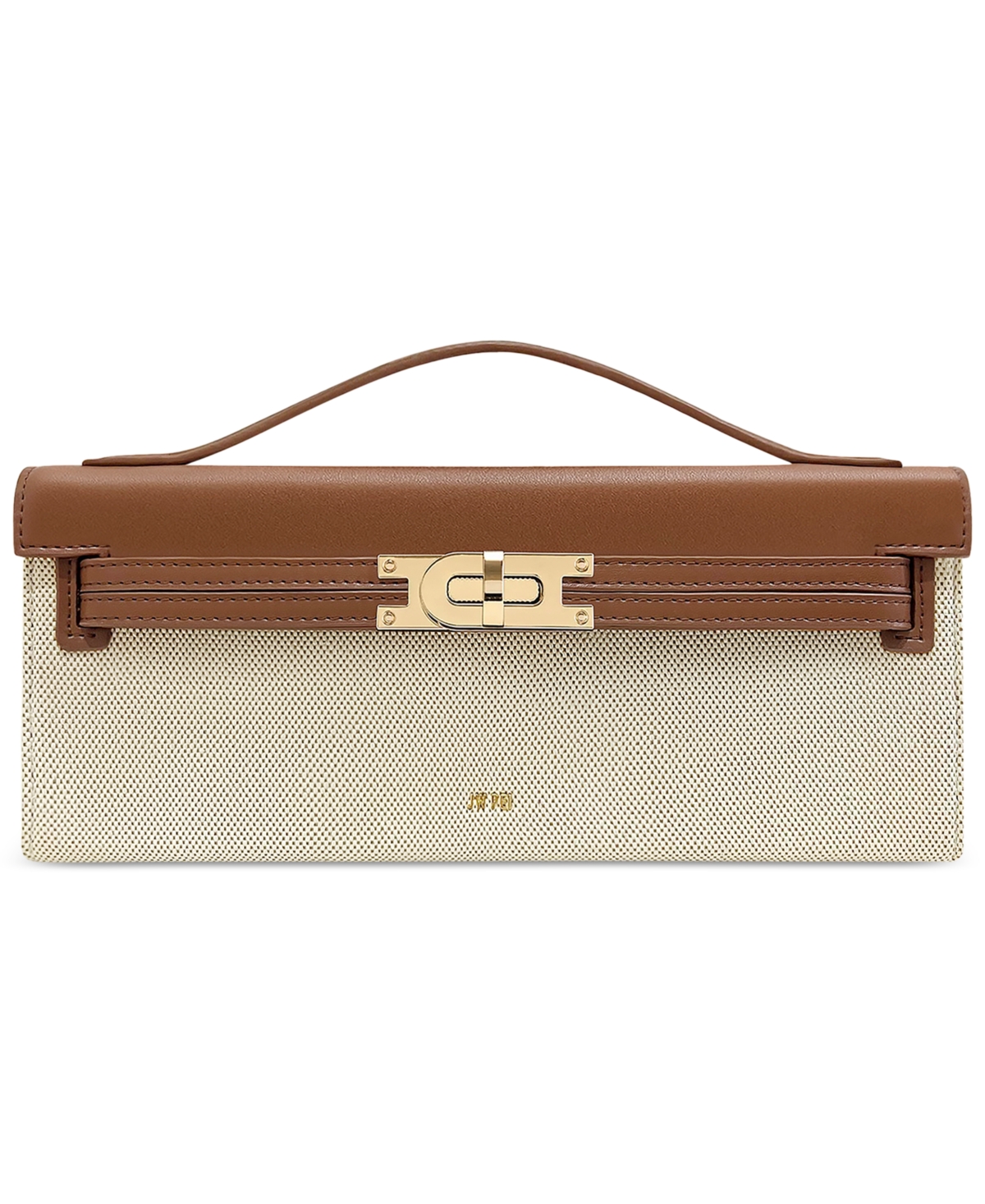 Click here for Bria Structured Top Handle Bag - Brown Canvas prices