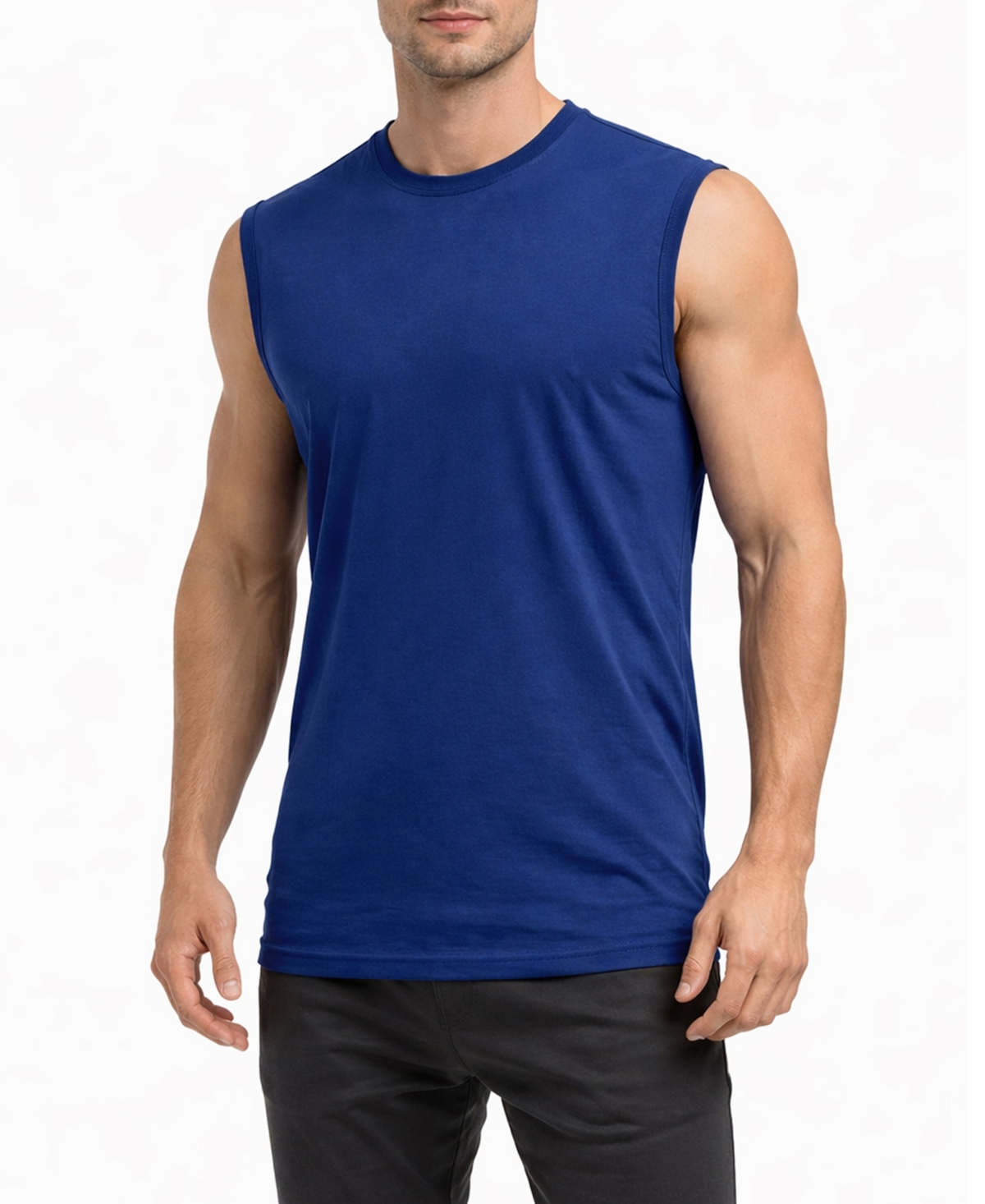 Click here for Blu Rock Mens Slim-Fit Sleeveless Muscle T-Shirt -... prices