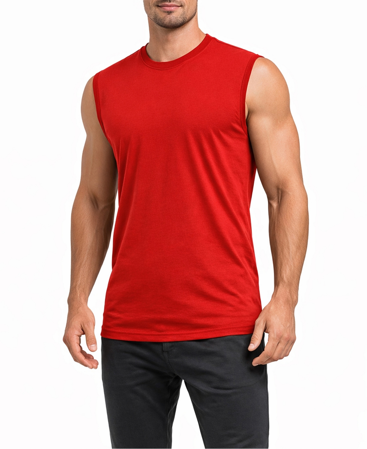 Click here for Blu Rock Mens Slim-Fit Sleeveless Muscle T-Shirt -... prices